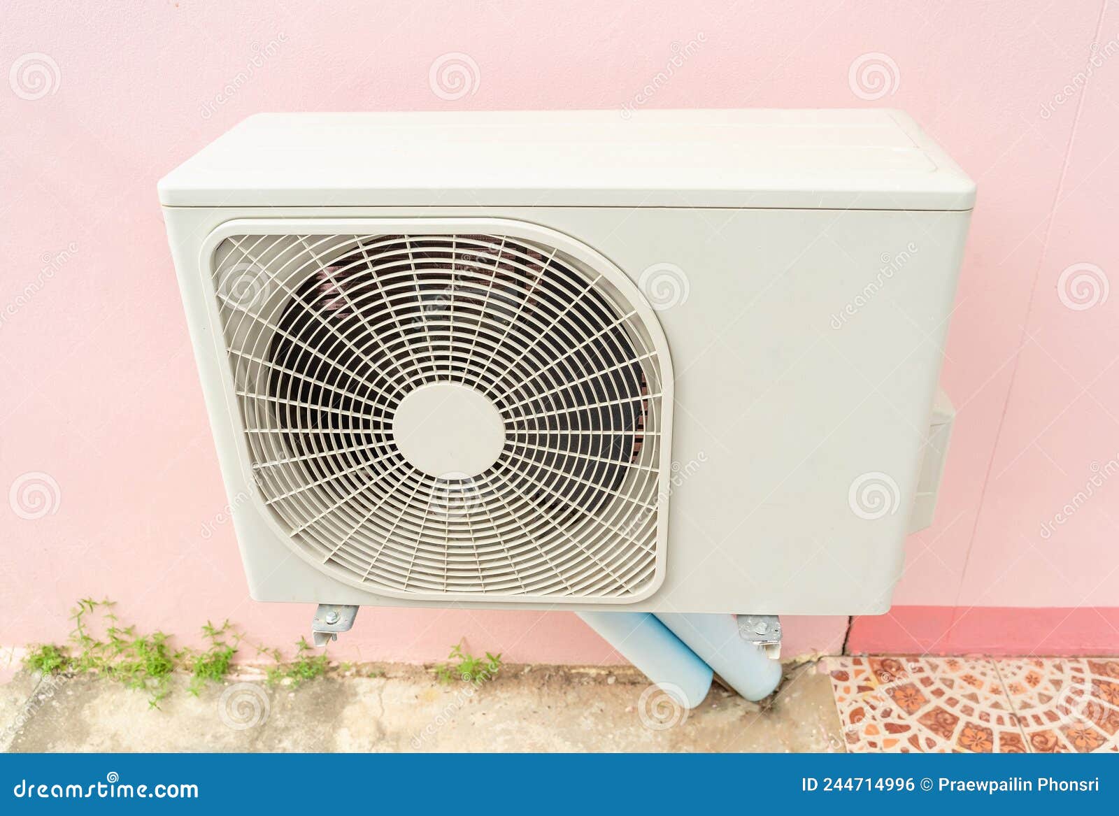 Condensing Unit of Air Conditioning Systems Stock Photo - Image of ...