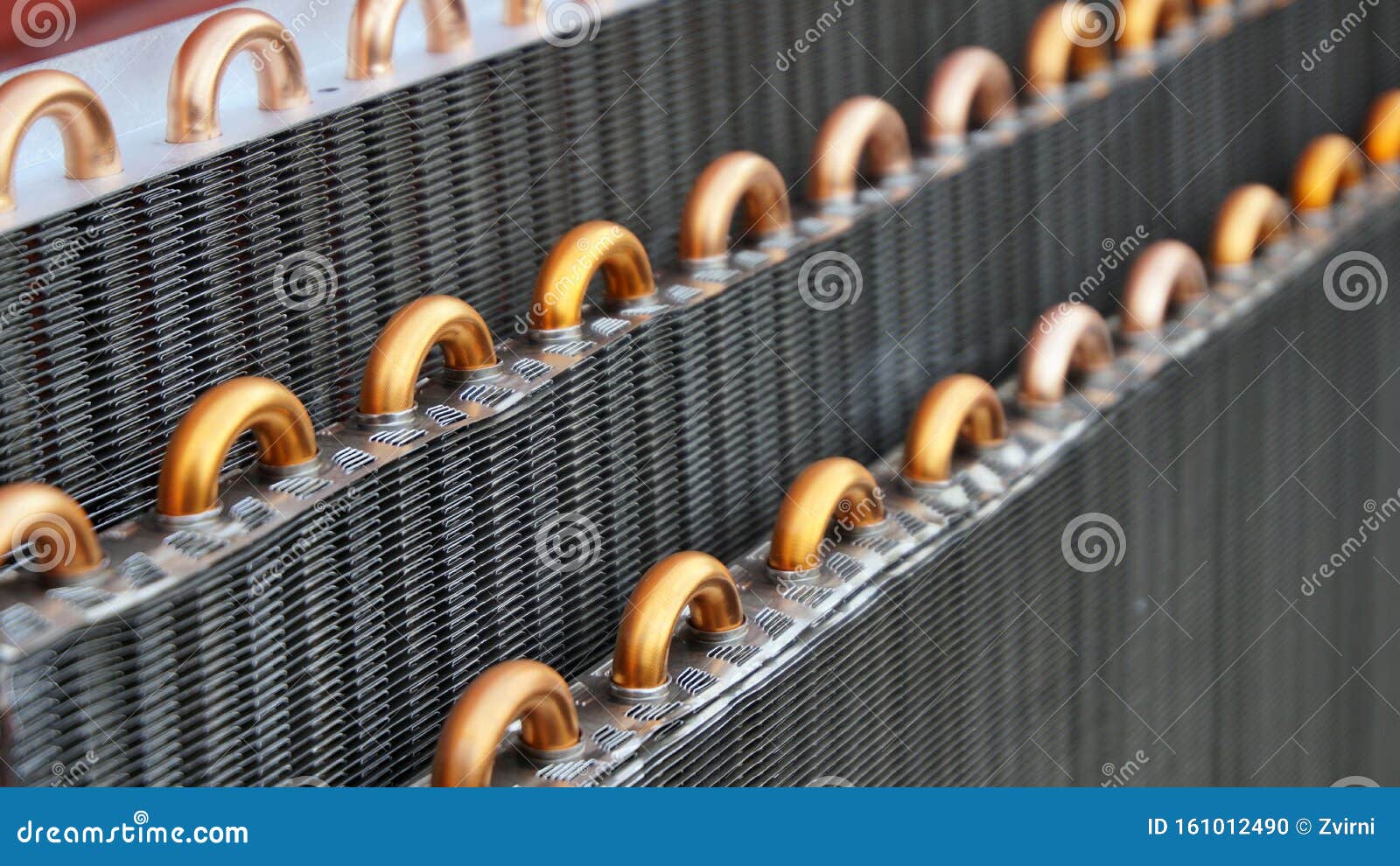 Condensor coil closeup stock photo. Image of background - 161012490