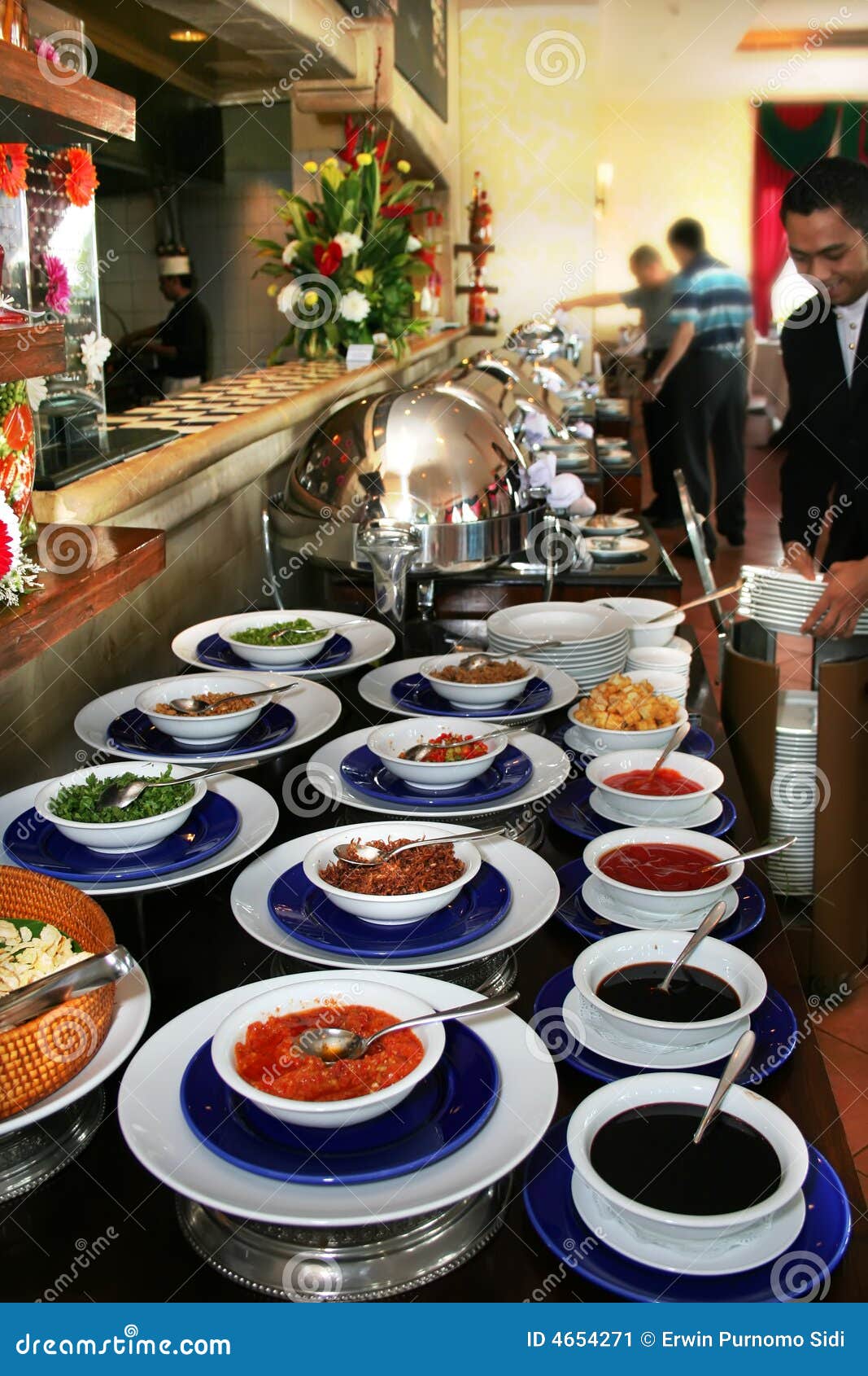 Condiment Food at Restaurant Buffet Breakfast Stock Image - Image of ...