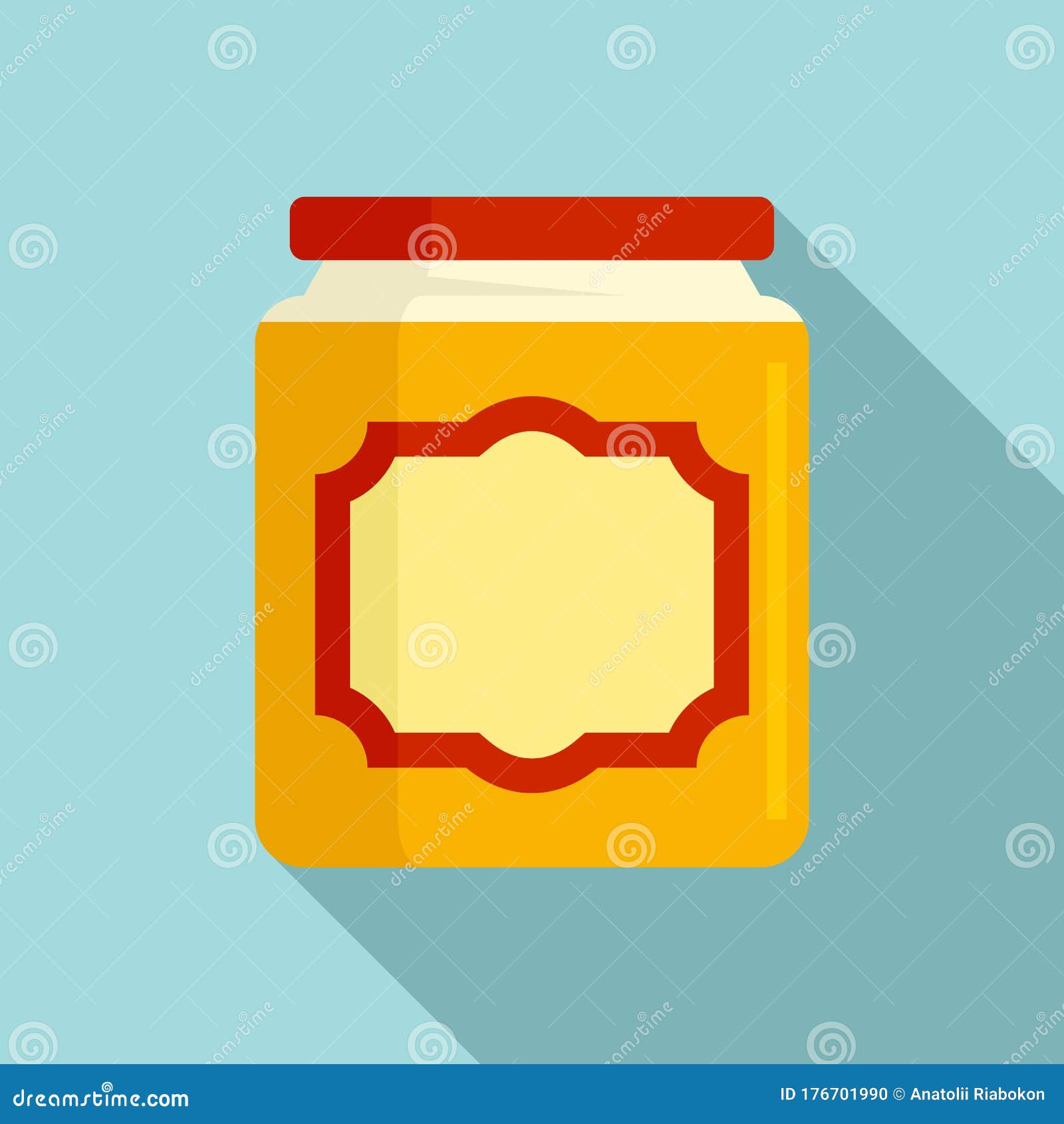 Condiment Jar Icon, Flat Style Stock Vector - Illustration of logo ... Condiment Jar Icon, Flat Style Stock Vector - Illustration of logo ...