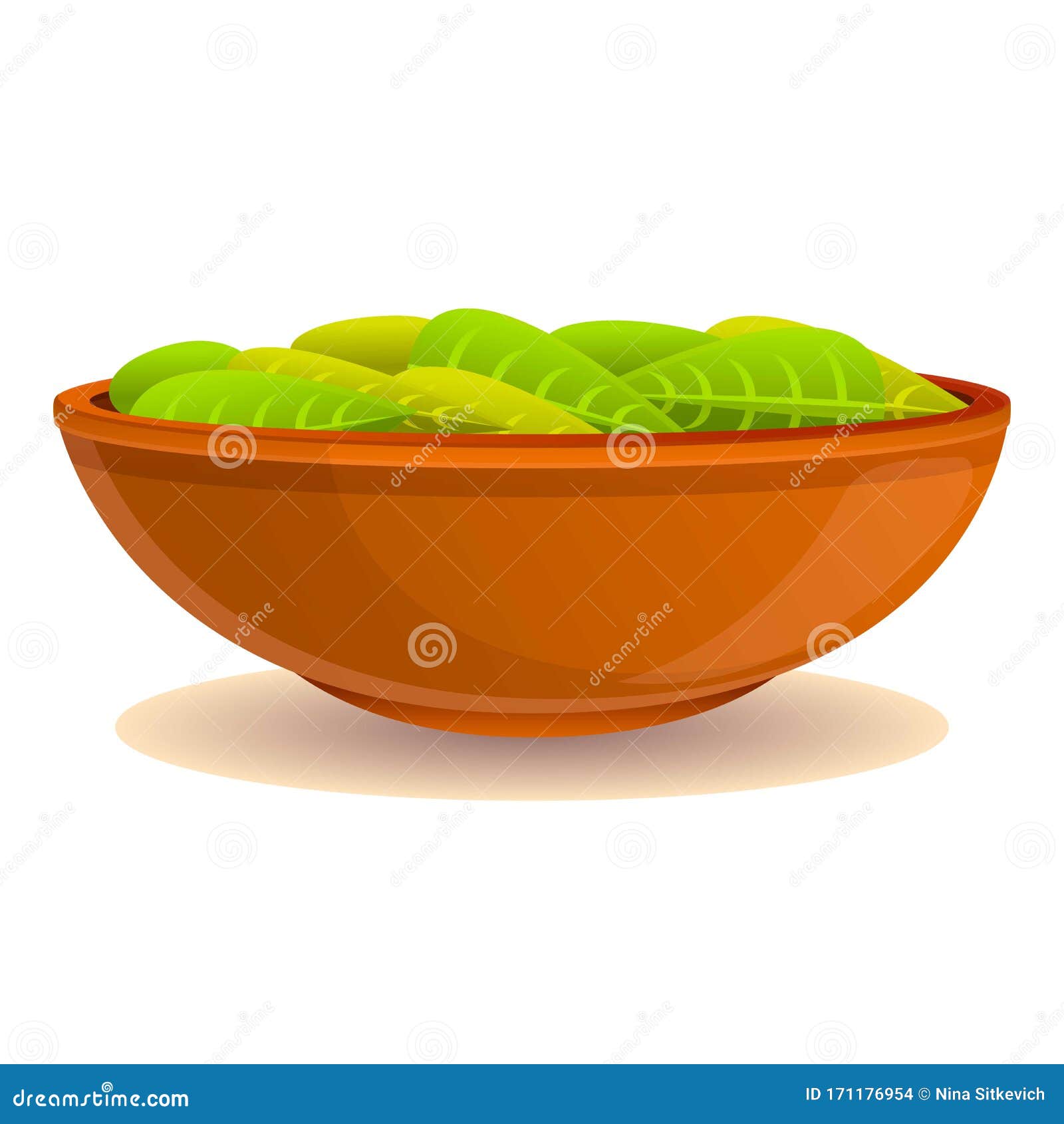 Condiment Leafs Icon, Cartoon Style Stock Vector - Illustration of ...