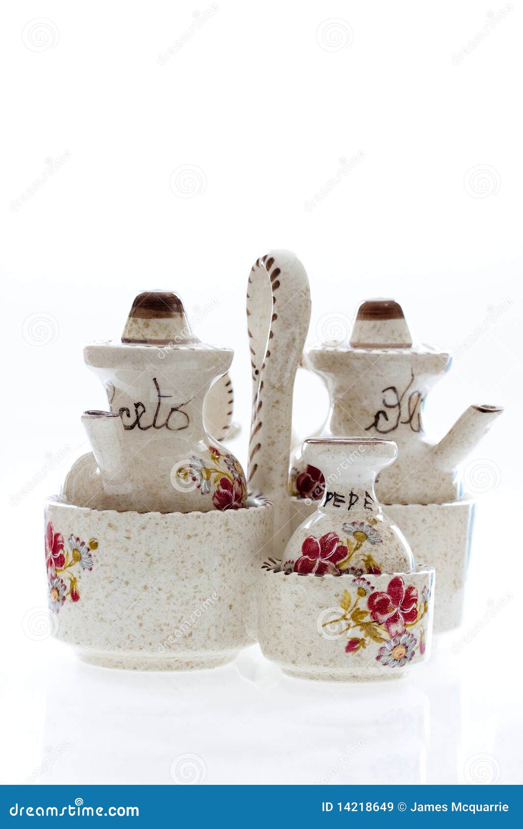 Condiment Salt and Pepper Set. Stock Image - Image of nutrition, dining ...