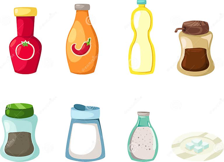 Condiment vector stock vector. Illustration of cartoon - 20765205