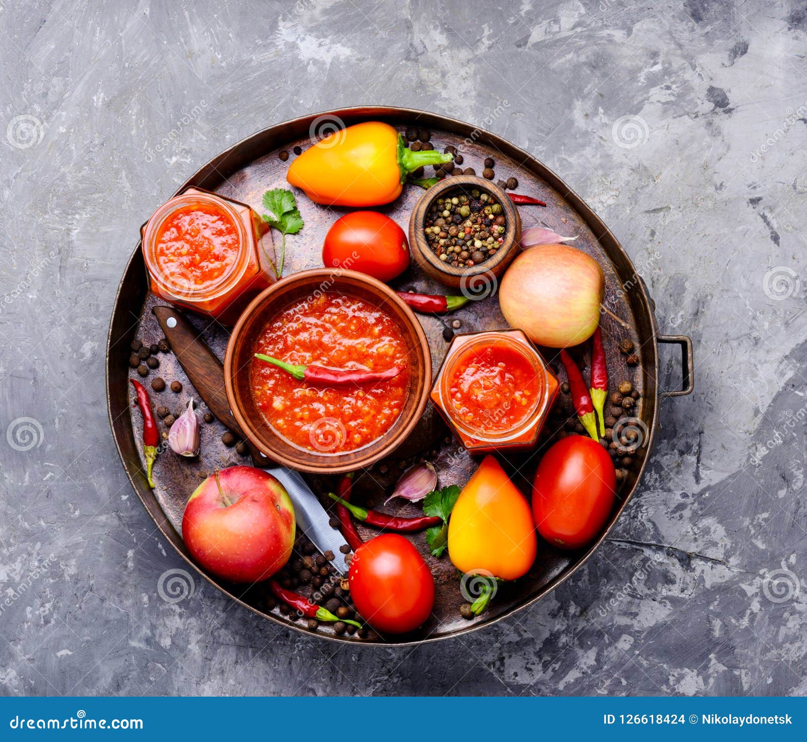 Condimento picante, salsa foto de archivo. Imagen de caliente - 126618424