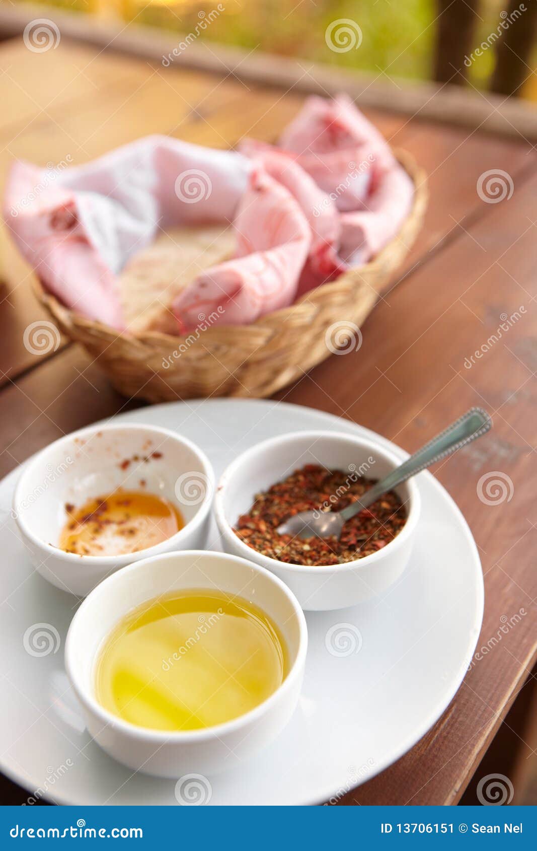 Condiments and bread stock image. Image of wood, spoon - 13706151