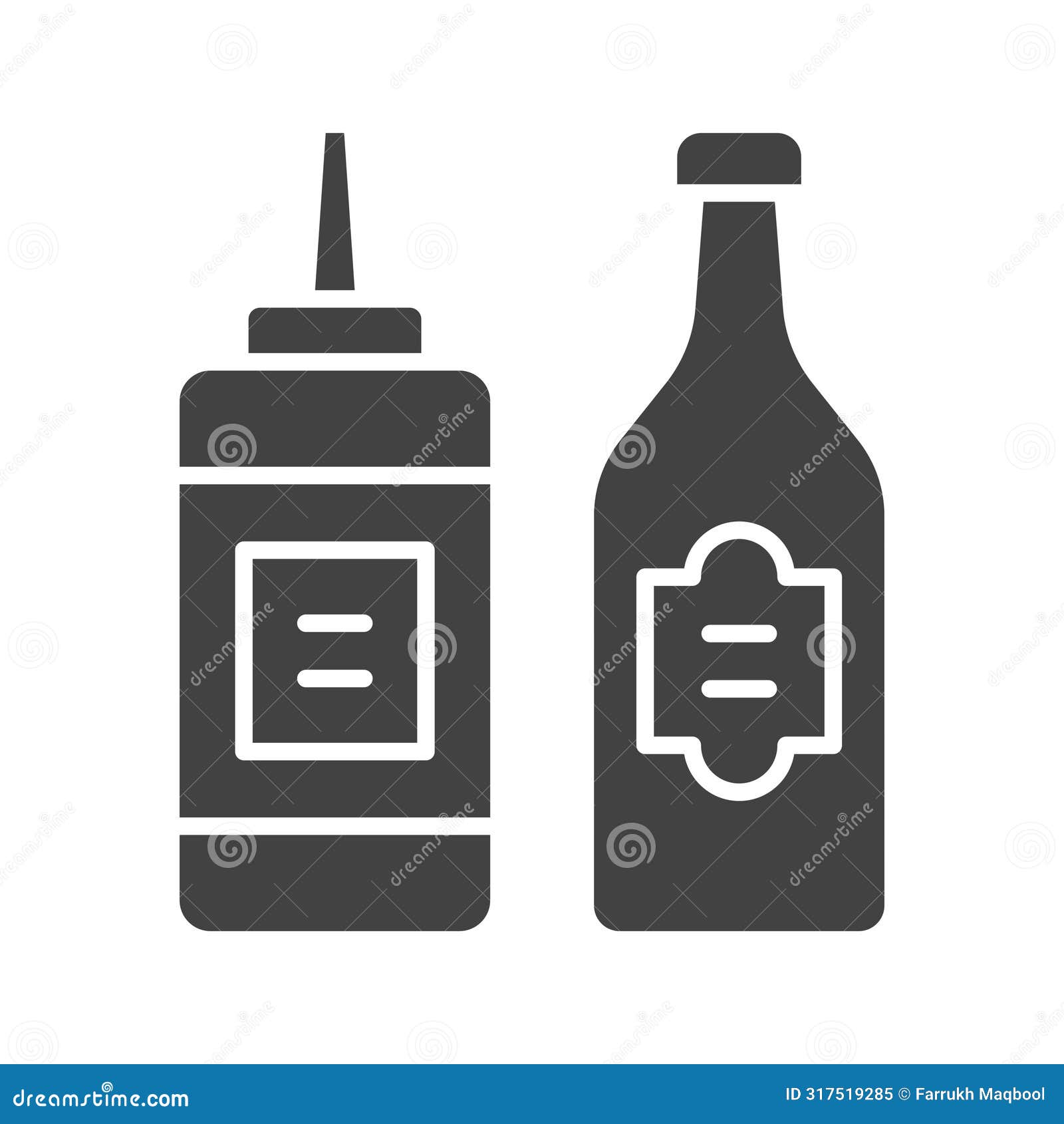 Condiments Icon Vector Isolated On White Background, Condiments Sign ...