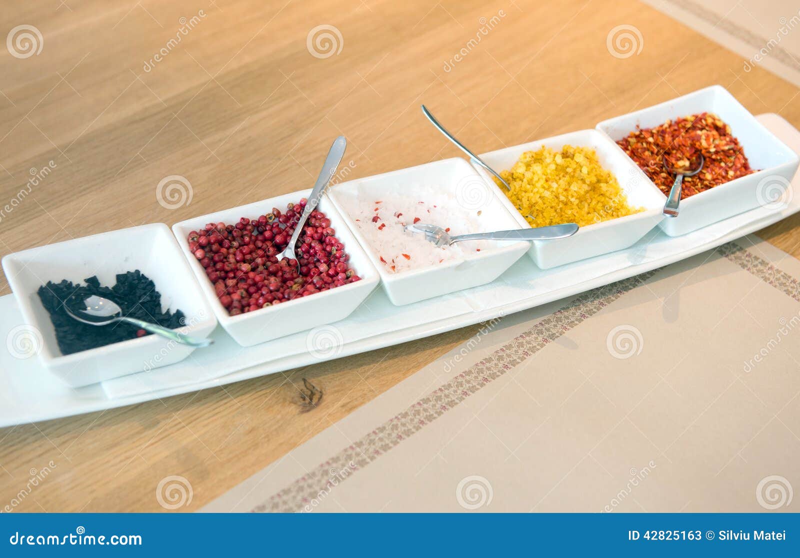 Condiments set stock image. Image of bowls, condiments - 42825163