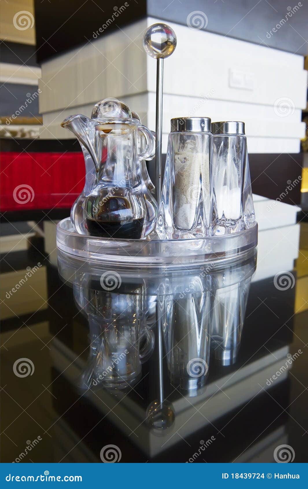 Condiments on the table stock photo. Image of table, hotel - 18439724