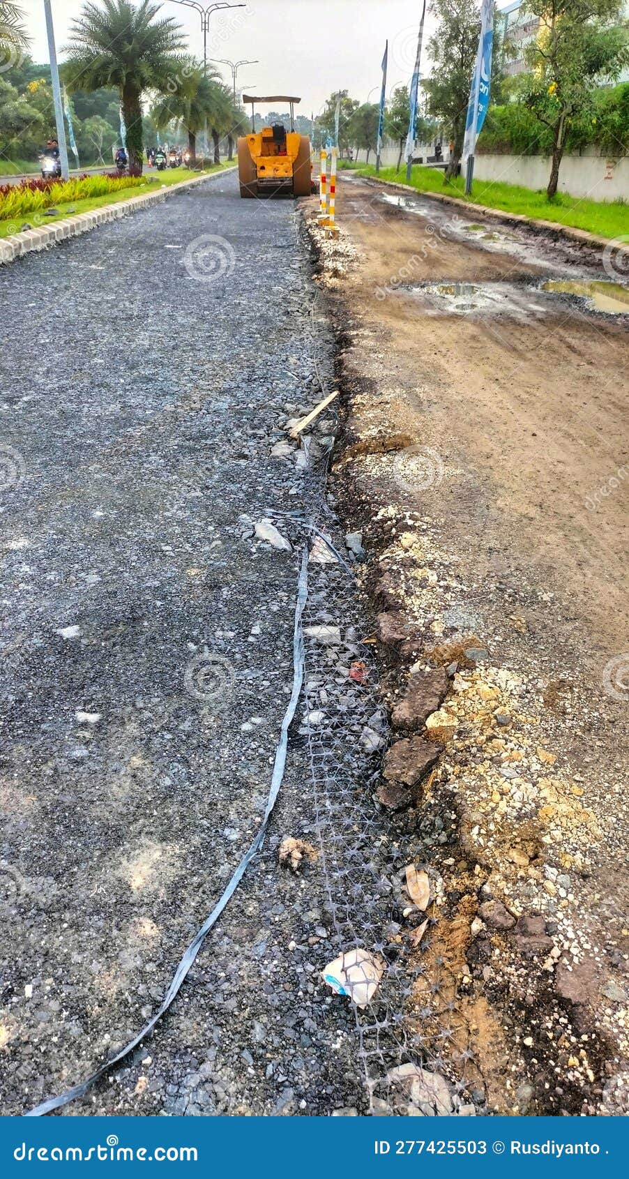 The Condition of the Damage Roads is in the Process of Being Repaired ...
