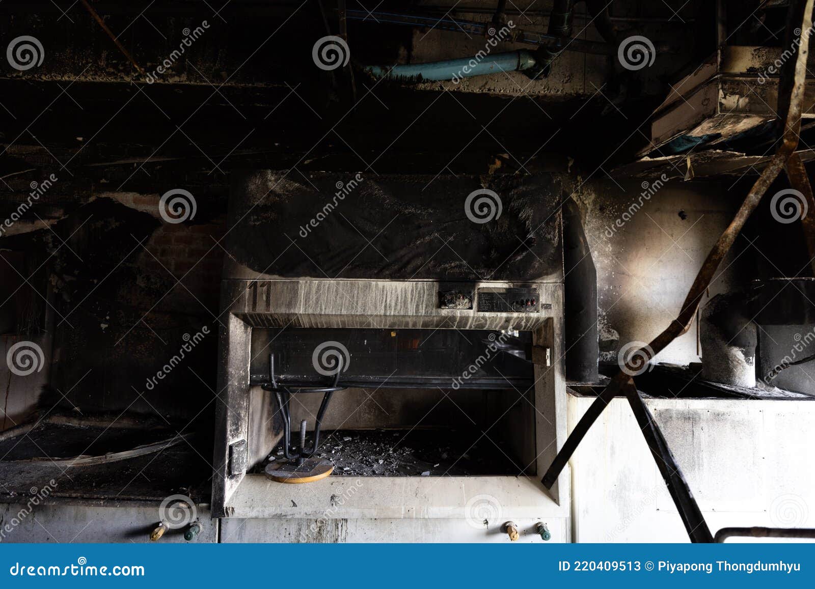 Condition after Scientific Laboratory Fire. Stock Image - Image of ...