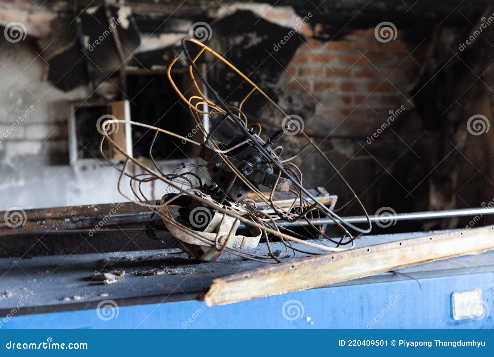 Condition after Scientific Laboratory Fire. Stock Image - Image of heat ...
