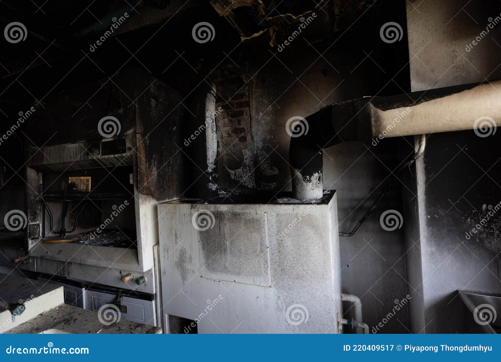 Condition after Scientific Laboratory Fire. Stock Image - Image of ...