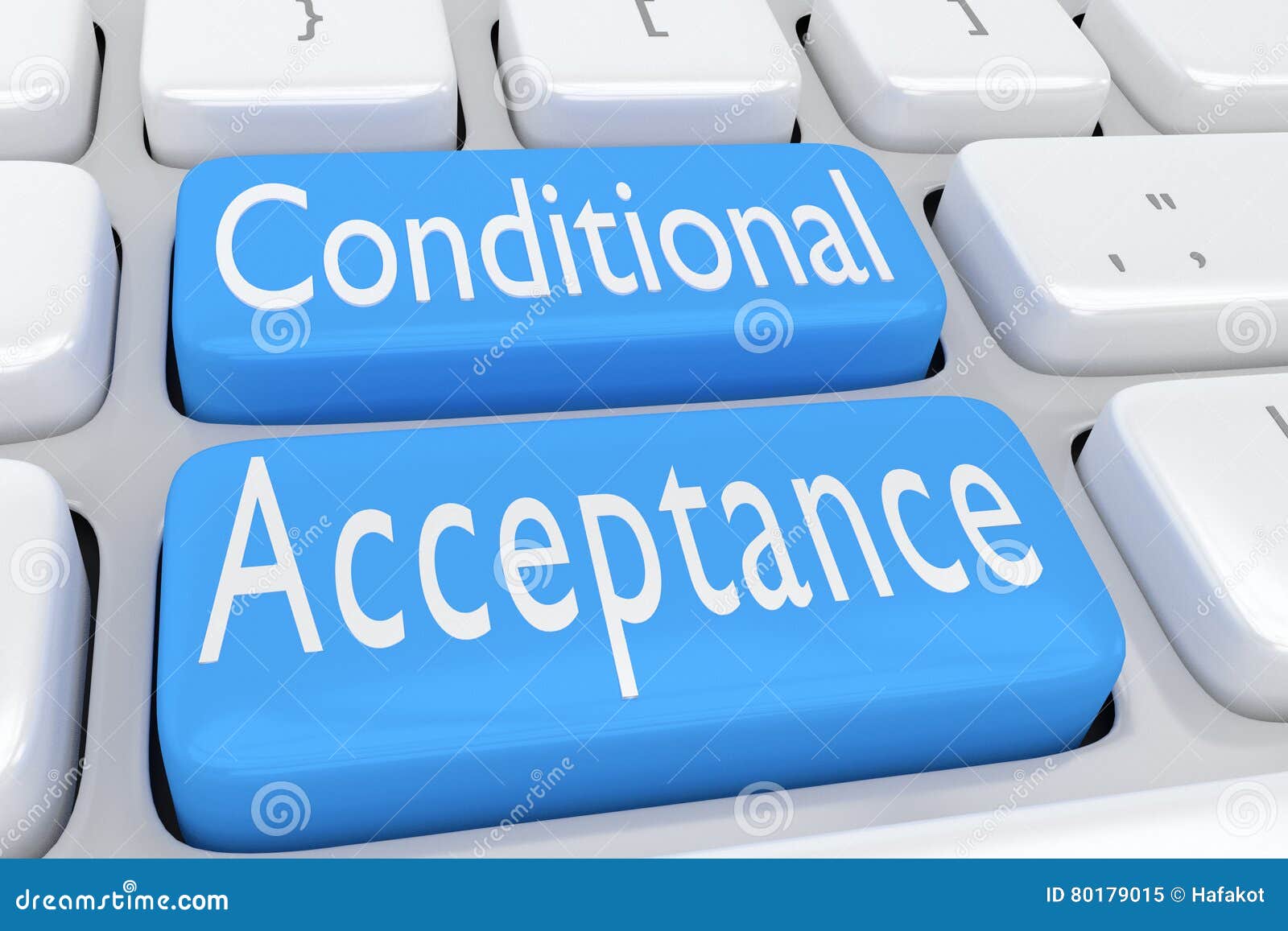 Conditional Acceptance Concept Stock Illustration - Illustration of ...