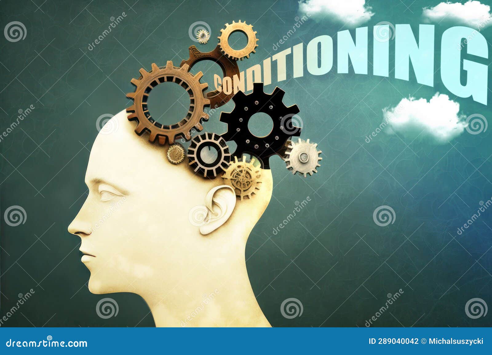 Conditioning that Occupies Human Mind Stock Illustration - Illustration ...