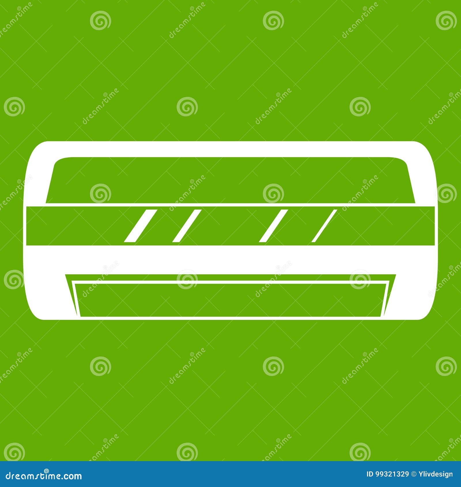 Conditioning Split System Icon Green Stock Vector - Illustration of ...