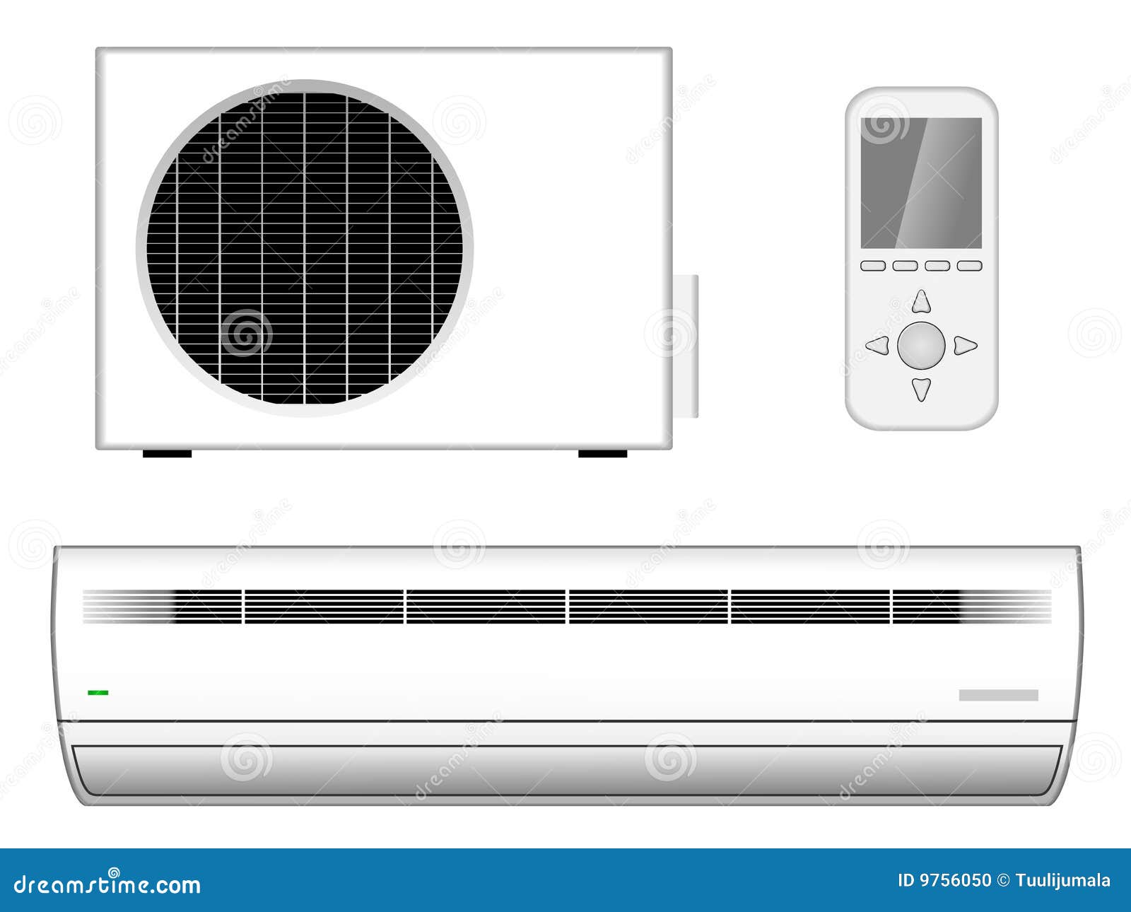 Condizionatore d'aria illustrazione vettoriale. Illustrazione di ...