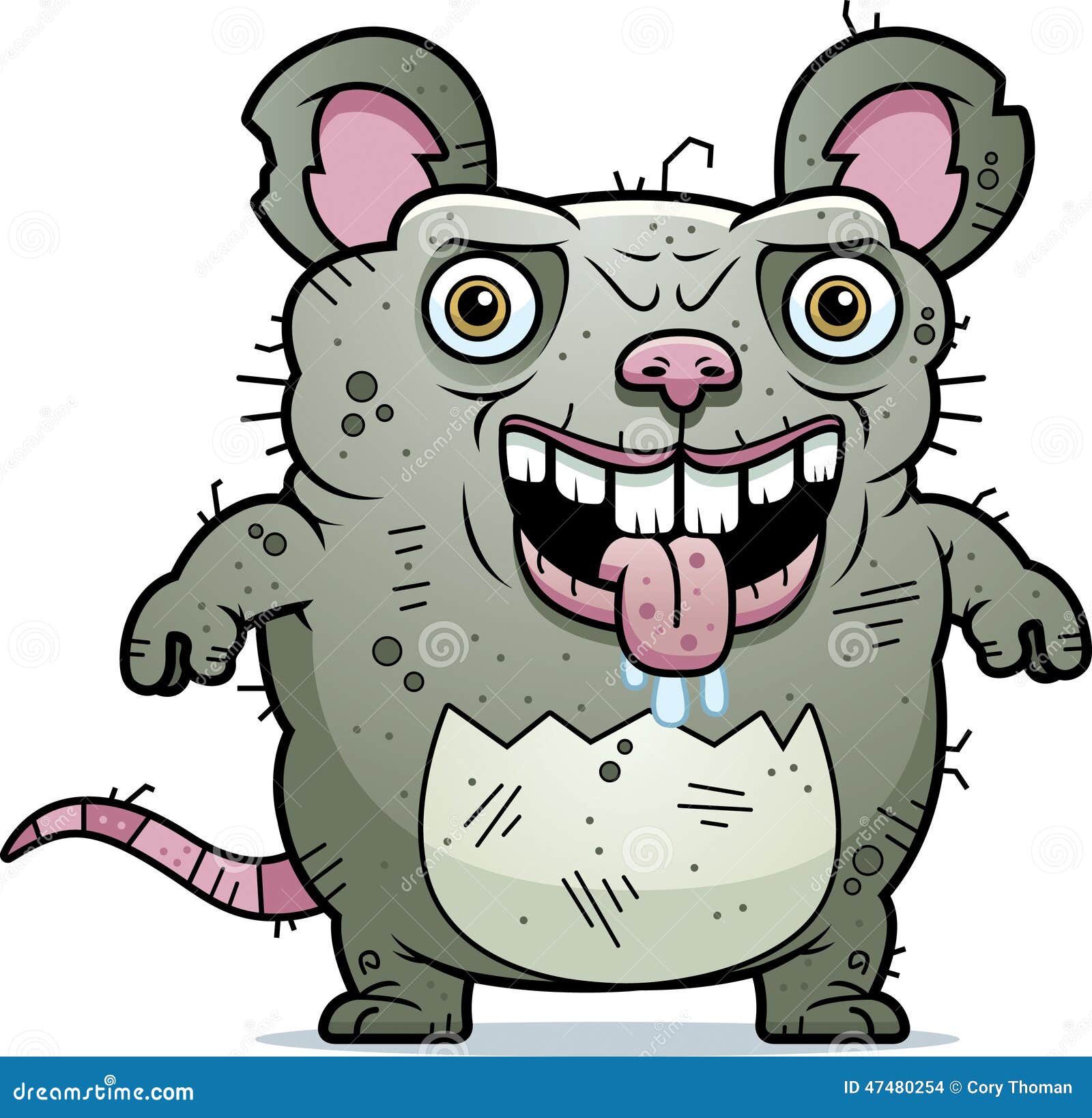 Condizione Brutta Del Ratto Illustrazione Vettoriale - Illustrazione di ...