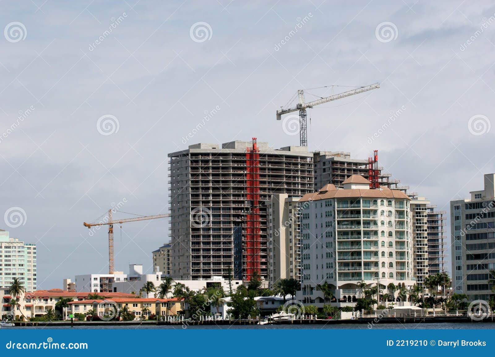Condo Construction stock photo. Image of resort, steel - 2219210