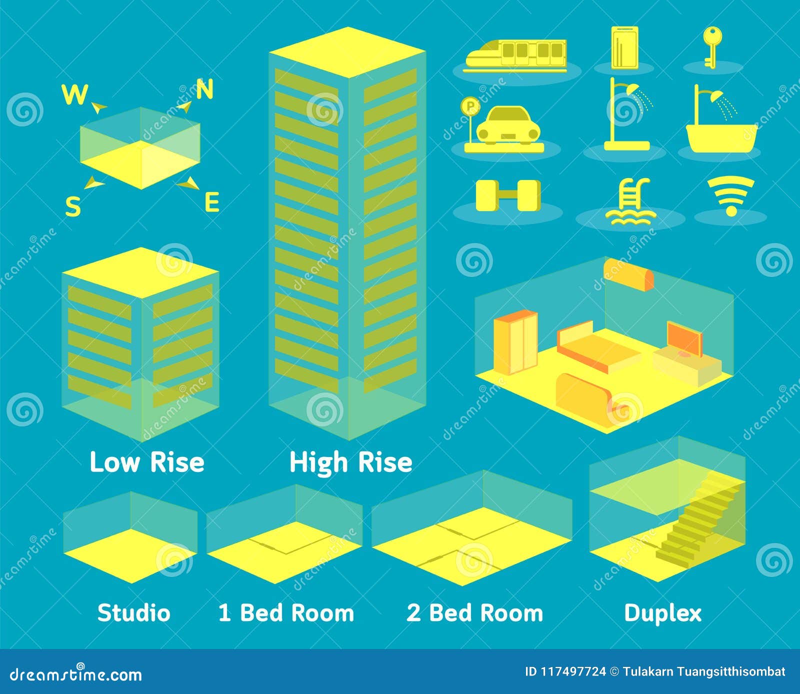 Condo info graphic symbol stock vector. Illustration of duplex - 117497724