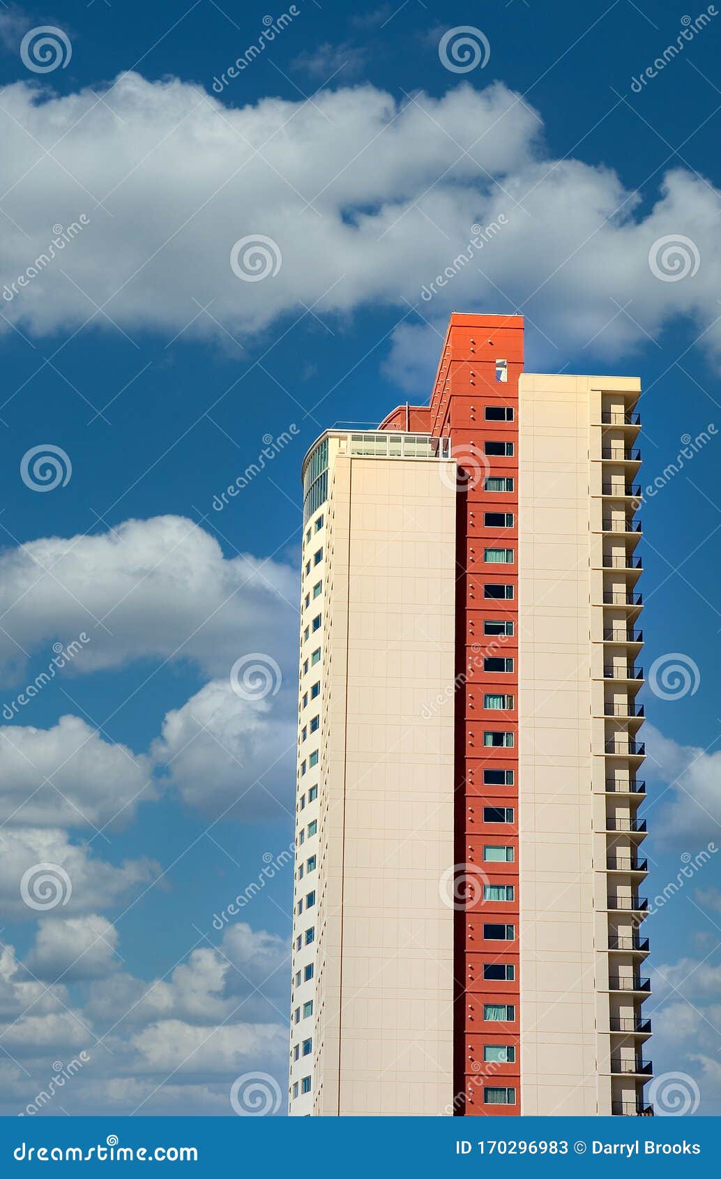 Condo Tower in Sky stock image. Image of apartments - 170296983