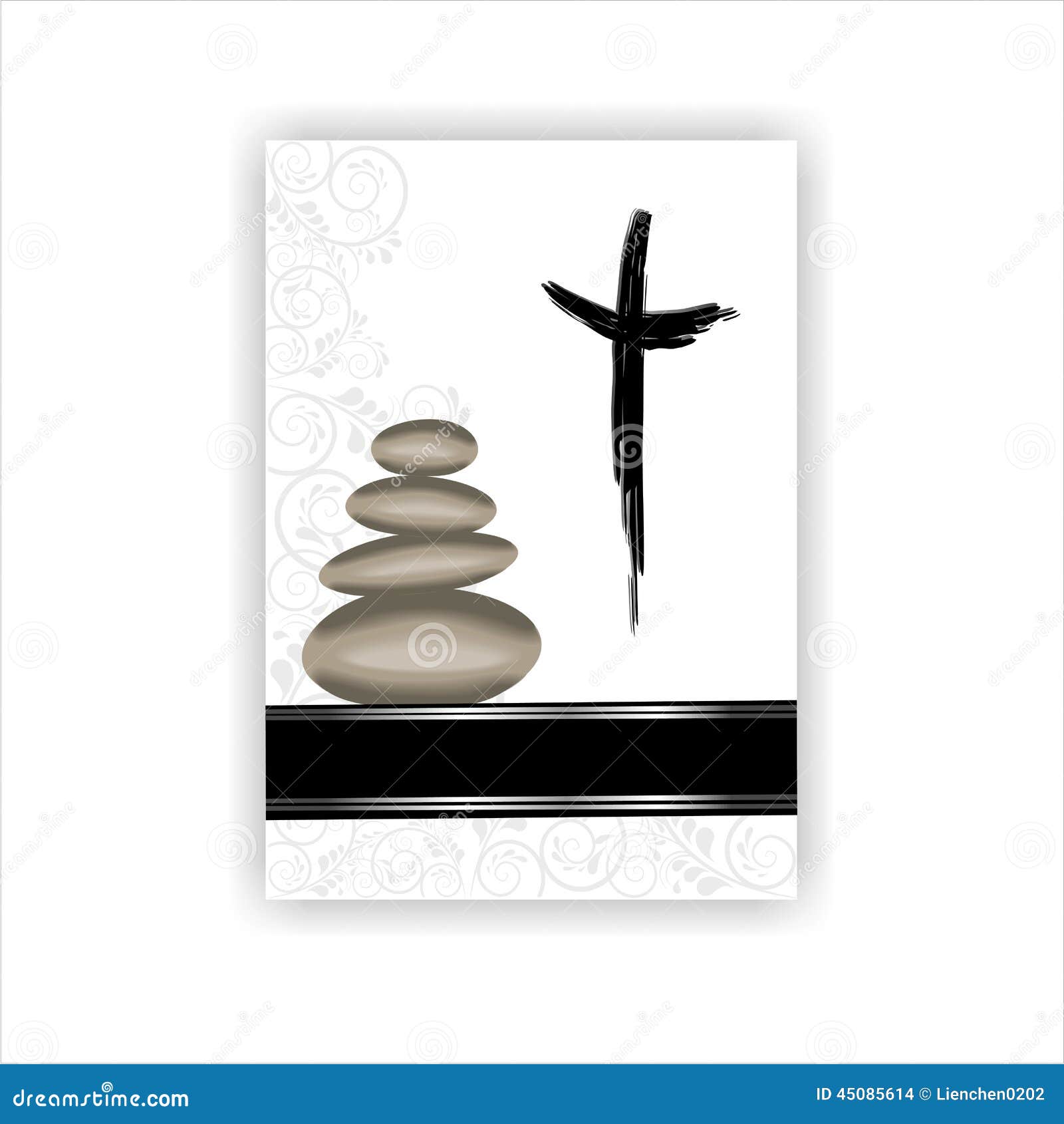 Condolence card stock vector. Illustration of compassion - 45085614