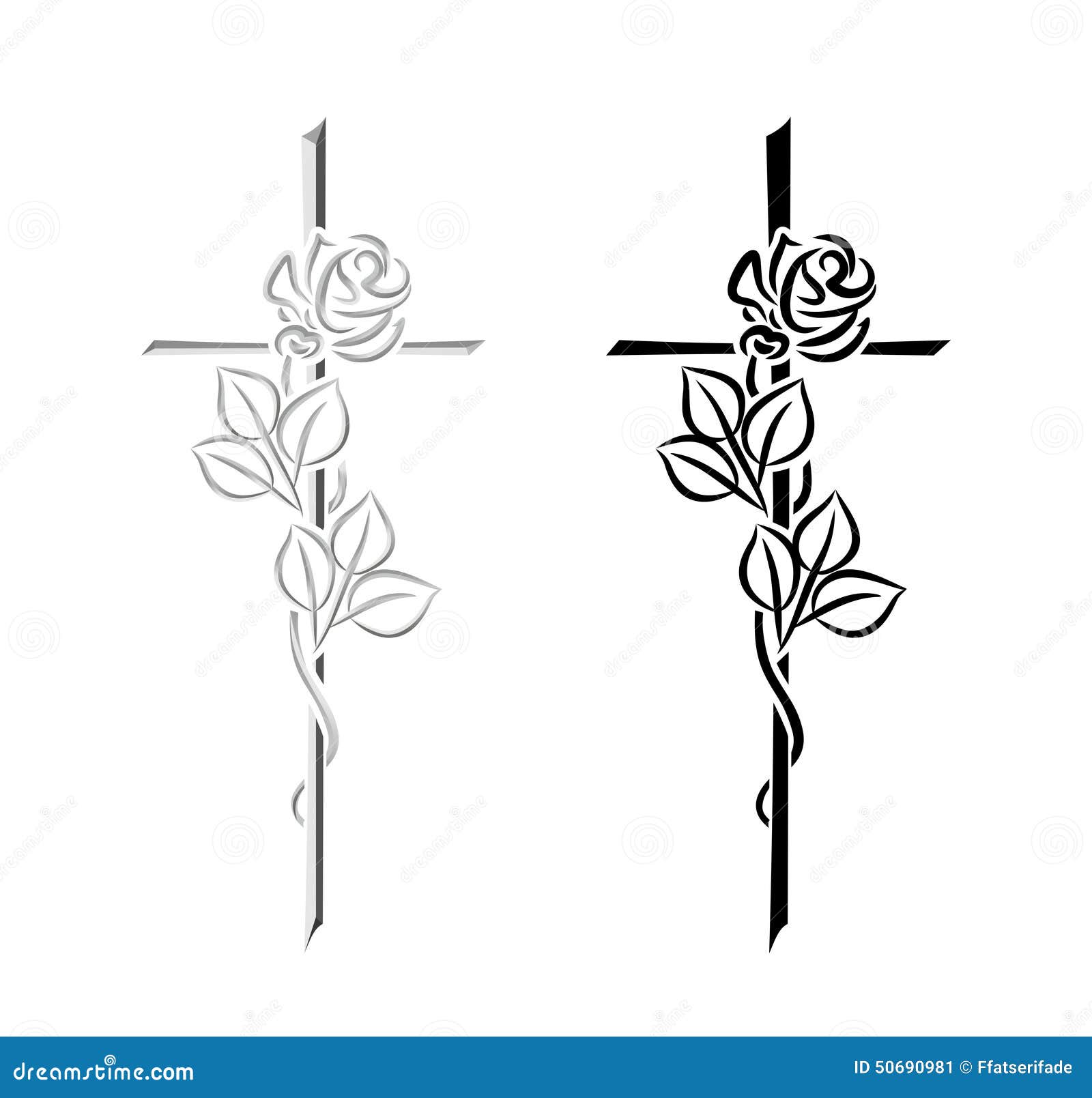Condolence stock illustration. Illustration of cross - 50690981