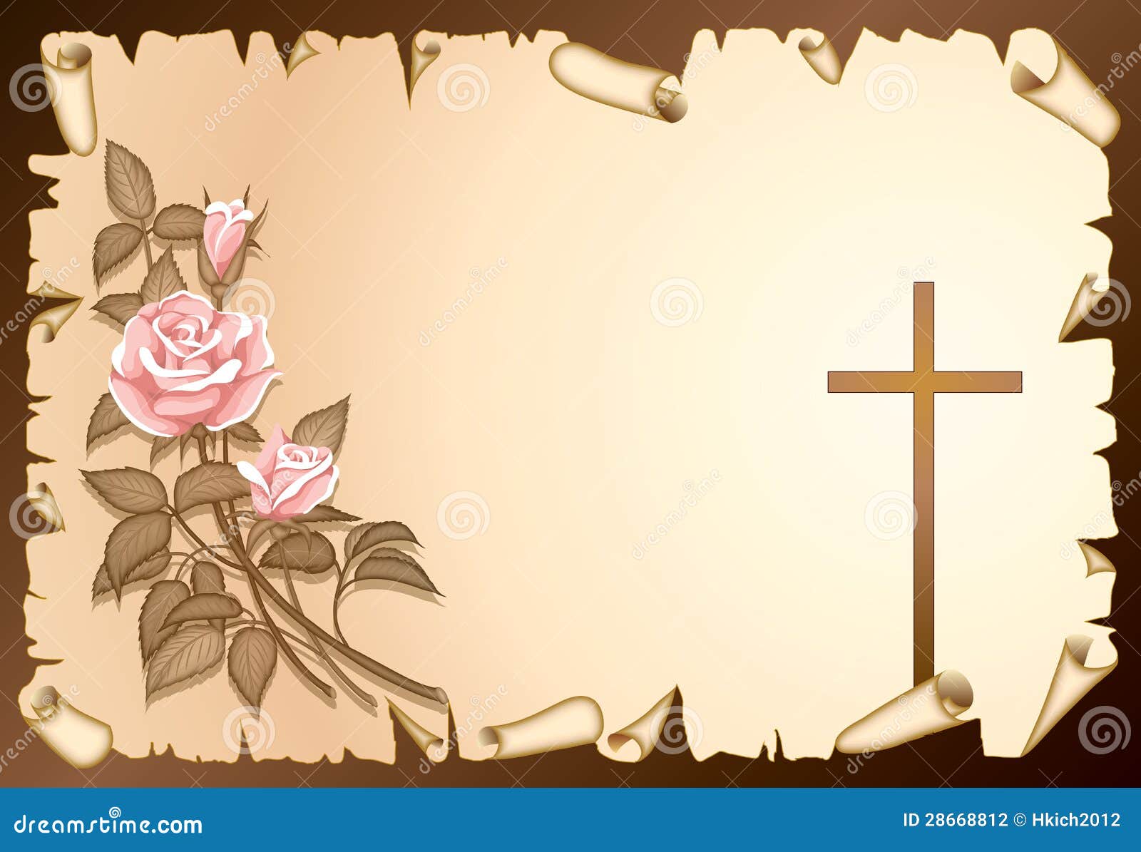 Condolencia ilustración del vector. Ilustración de crucifijo - 28668812