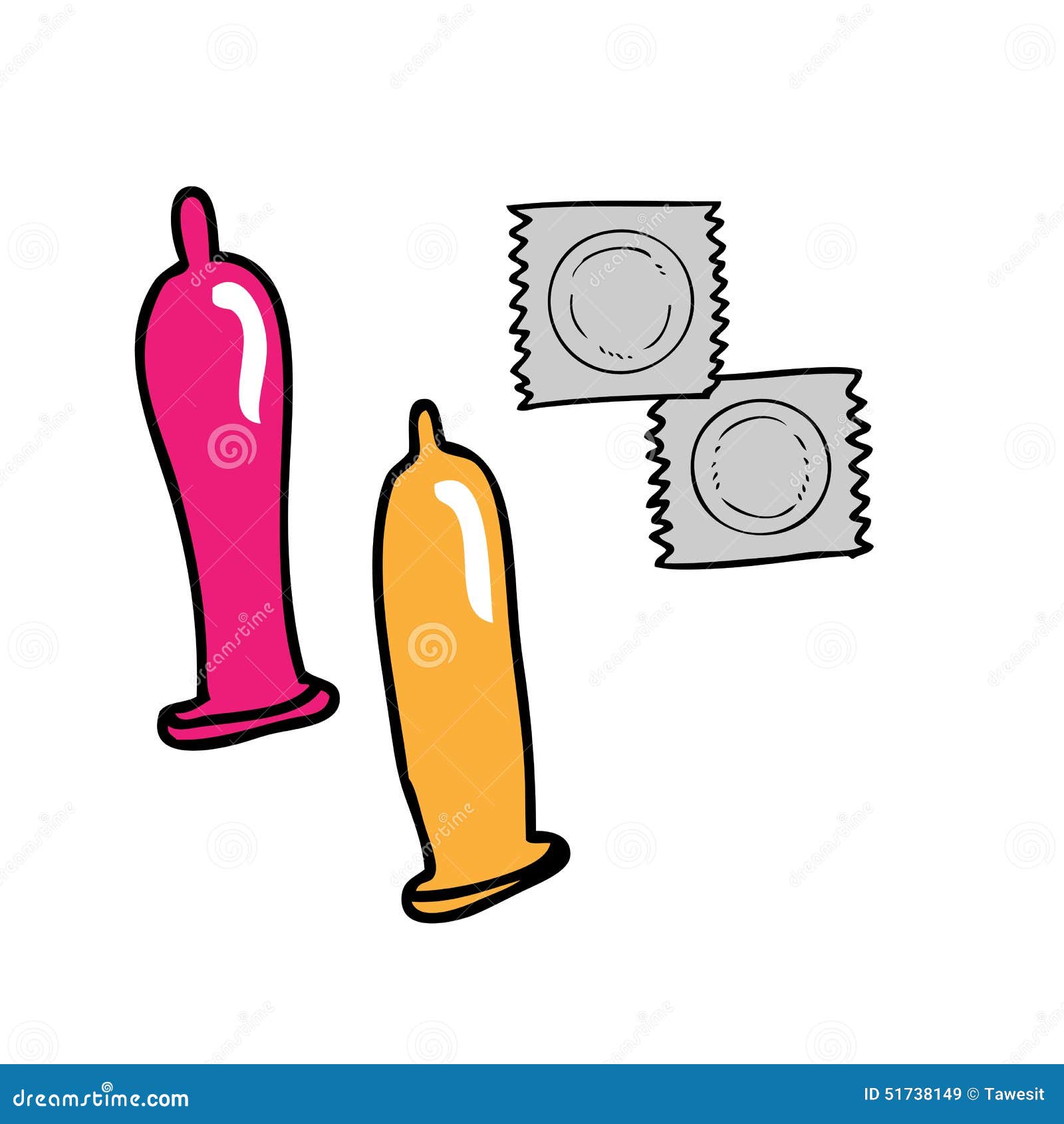 Condom contraceptive stock vector. Illustration of contraceptive - 51738149
