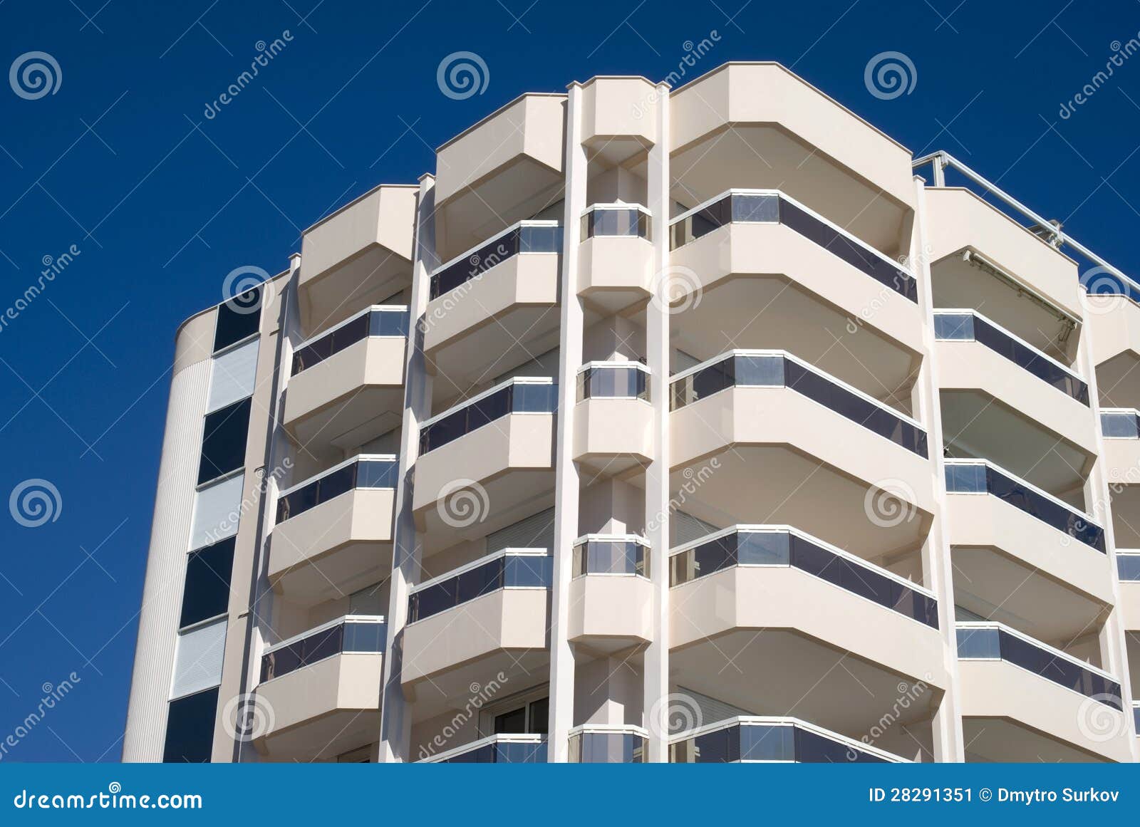 Condominium building stock image. Image of form, exterior - 28291351
