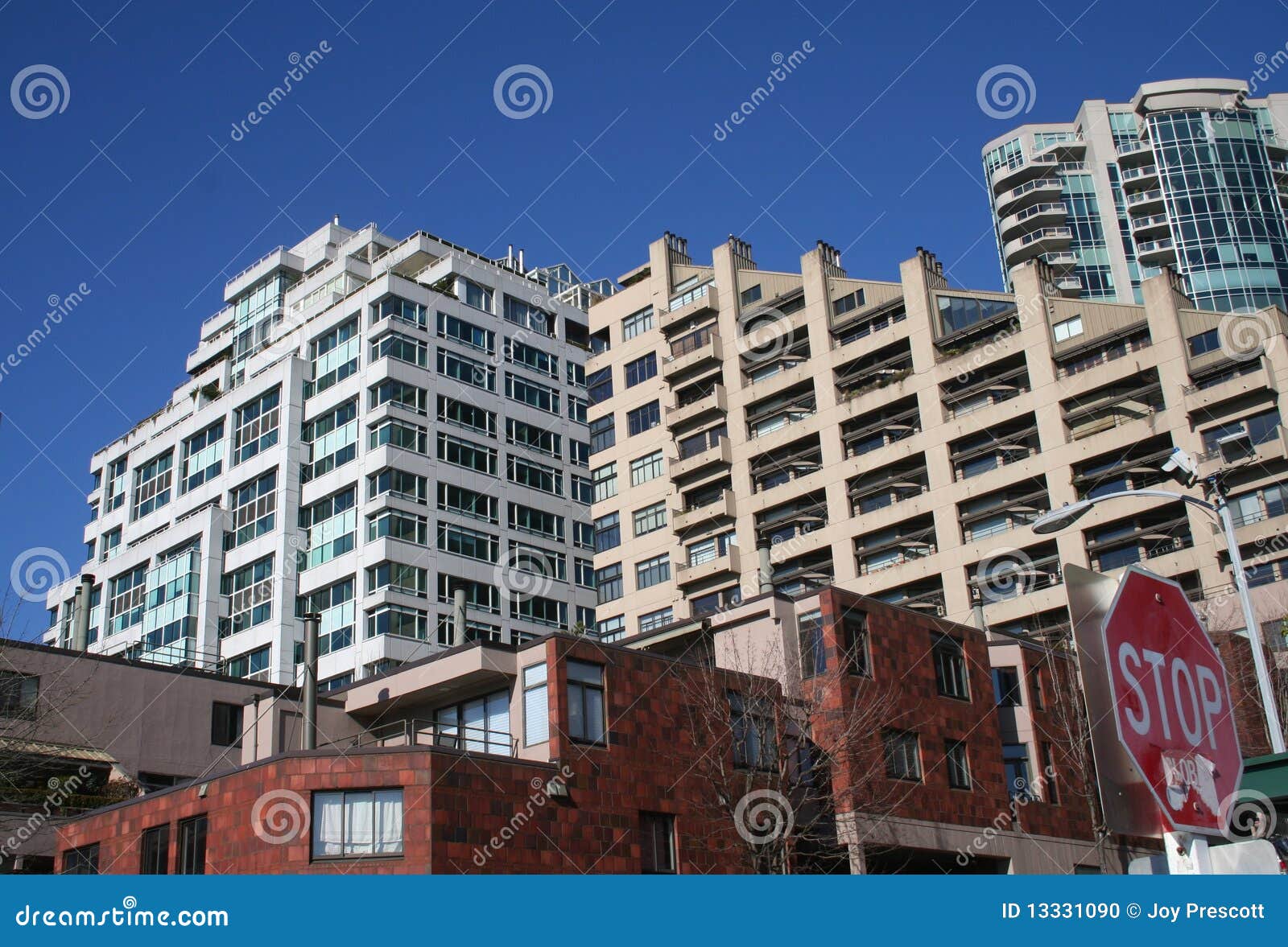 Condominium Building in Seattle Washington Stock Photo - Image of ...