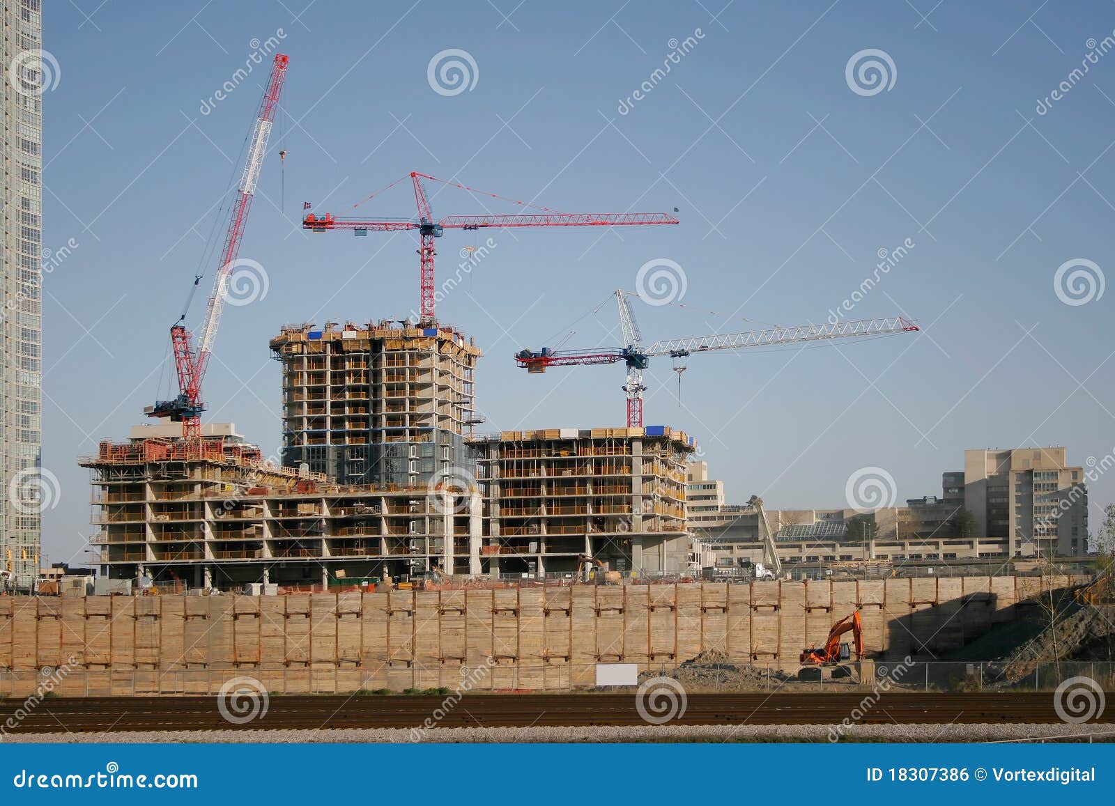 Condominium Construction stock photo. Image of city, construction ...