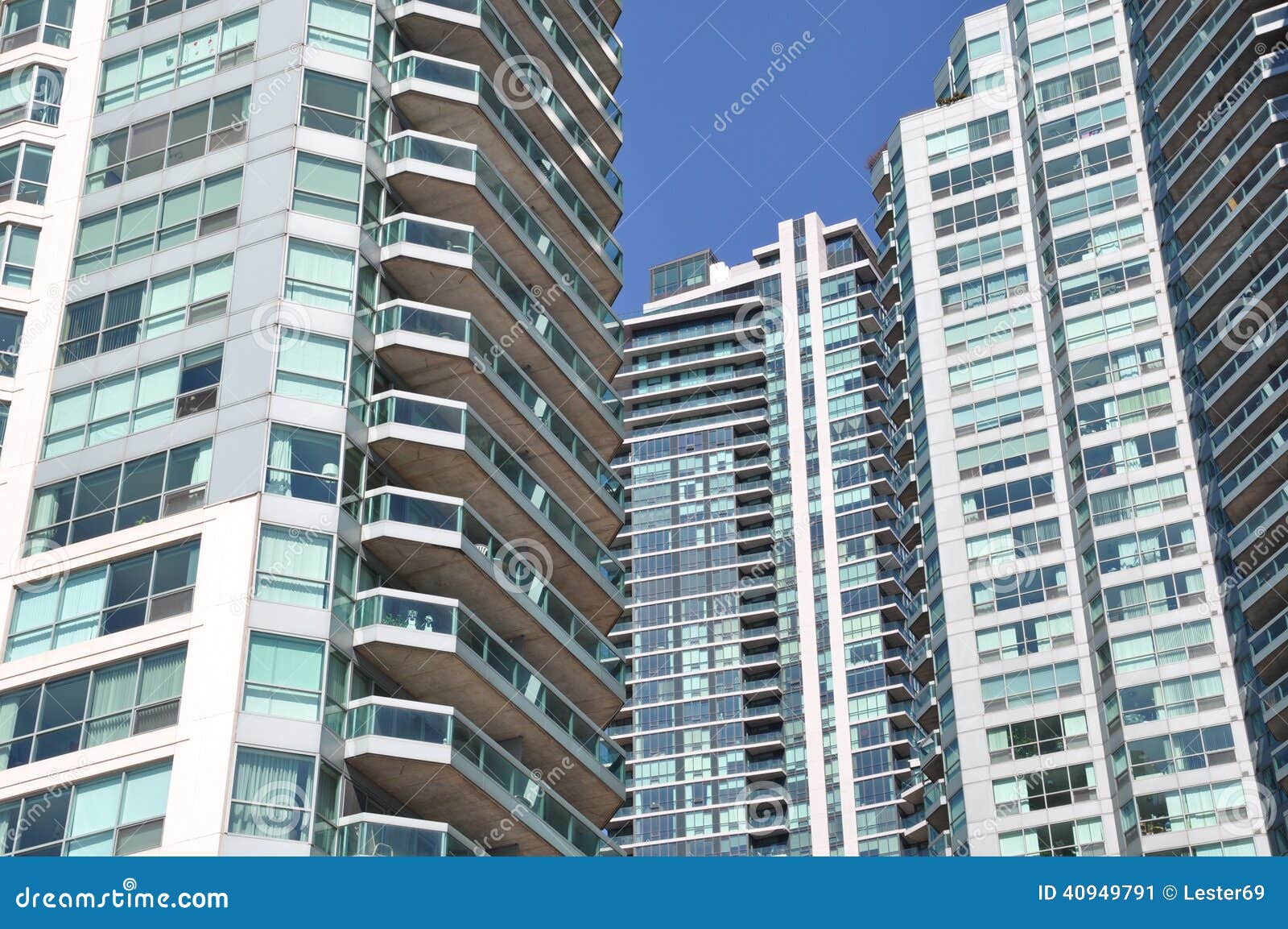 Condominiums stock image. Image of balconies, developer - 40949791