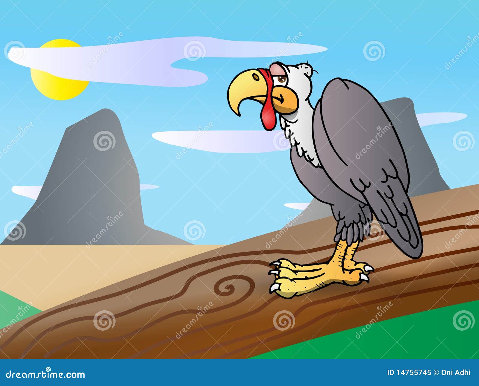Graphic Condor Illustration | CartoonDealer.com #10407992