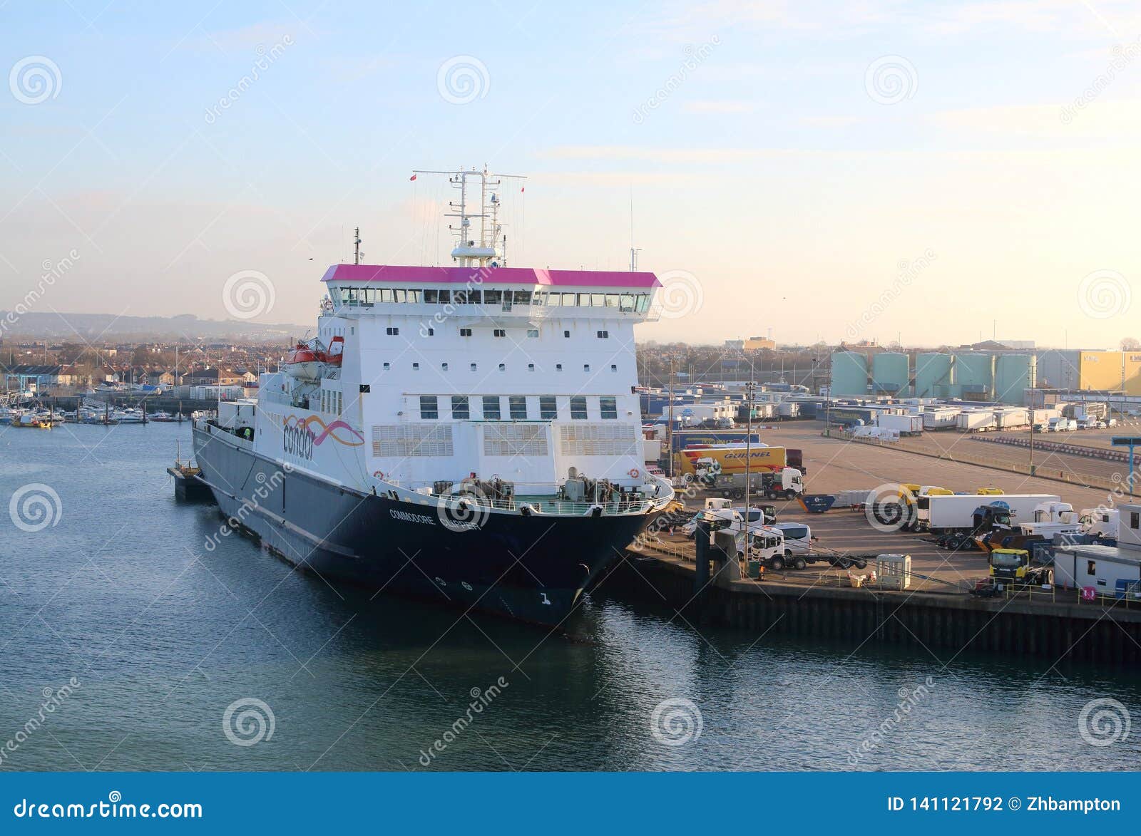 Condor Ferry in Portsmouth Harbour Editorial Photography - Image of ...