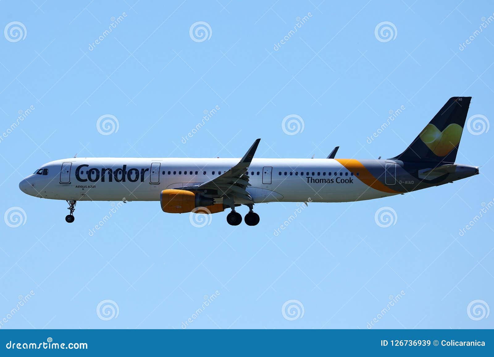 Condor plane up in the sky editorial stock image. Image of taking ...