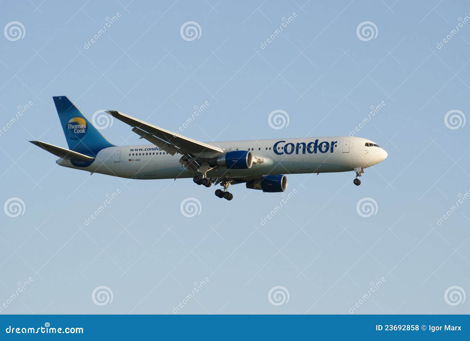 Condor (Thomas Cook), Boeing 767 Editorial Stock Photo - Image of space ...