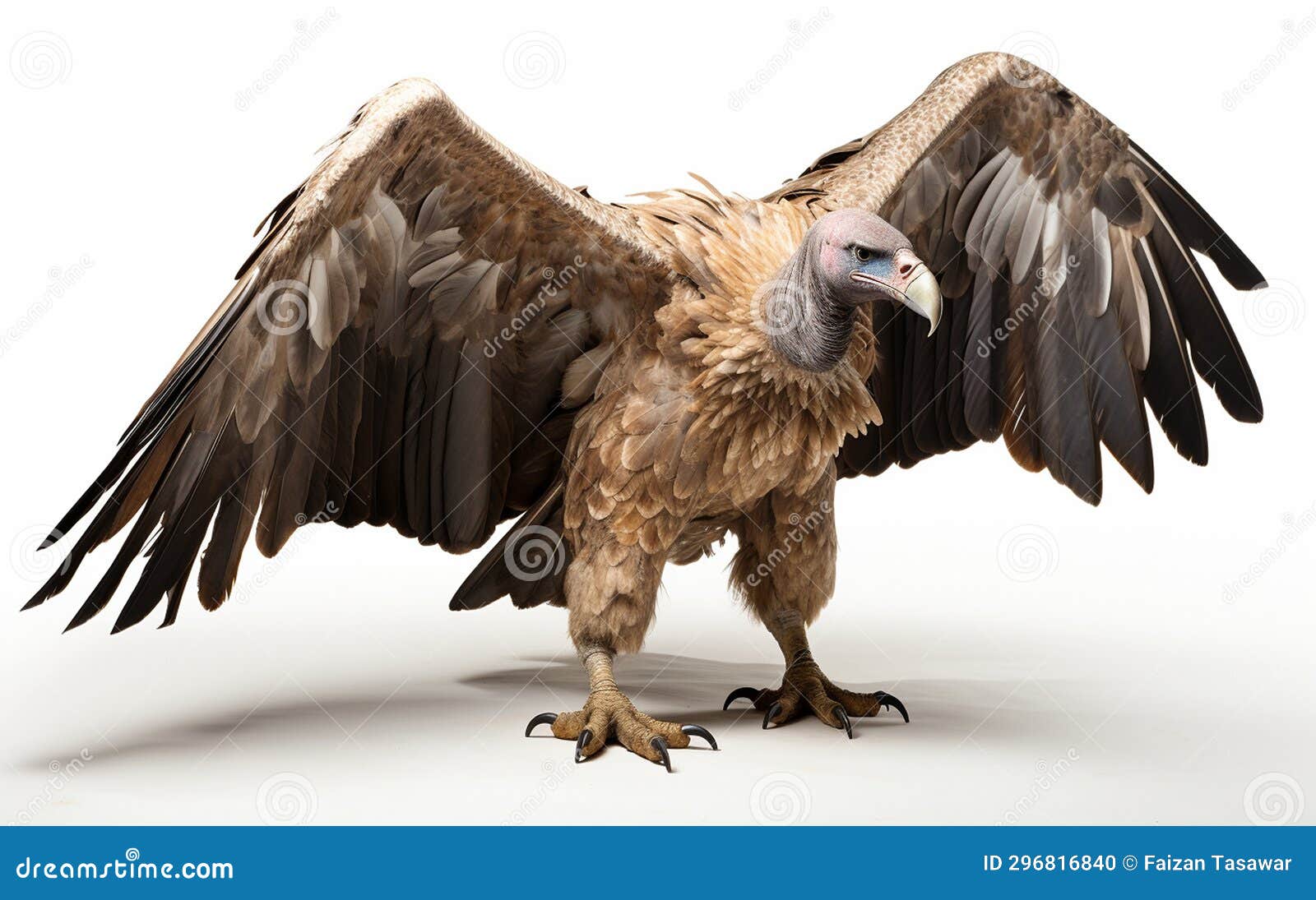 Condor on a White Background -Generative Ai Stock Photo - Image of ...