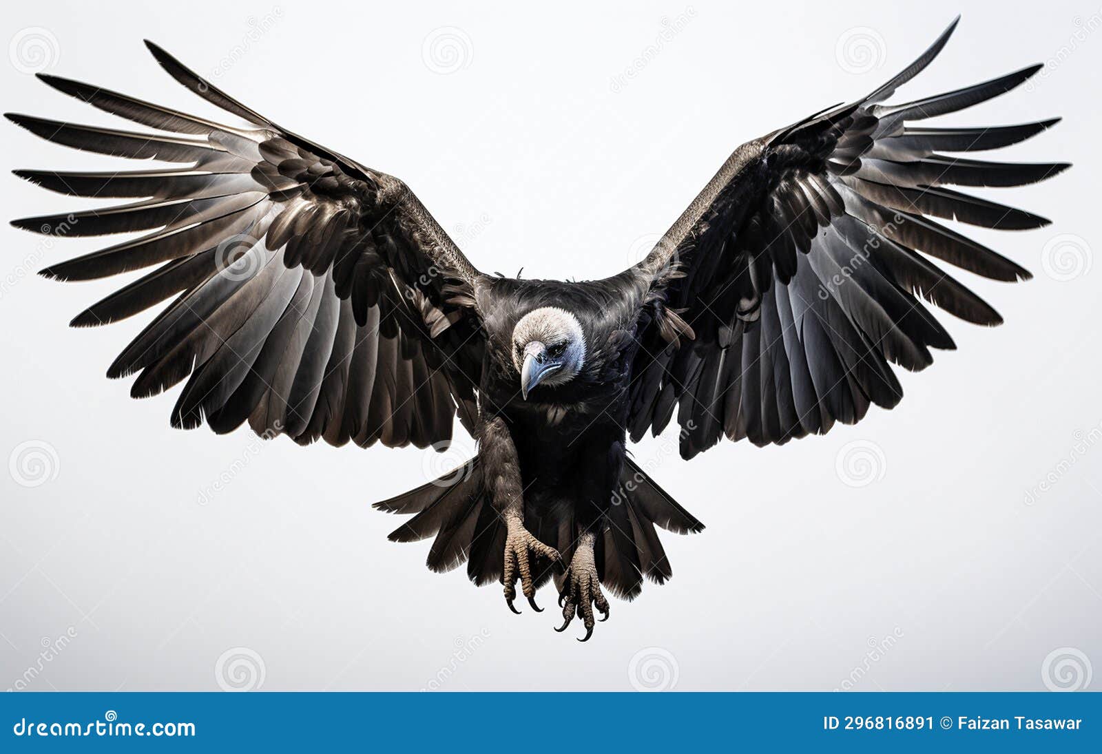 A Condor on a White Background -Generative Ai Stock Illustration ...