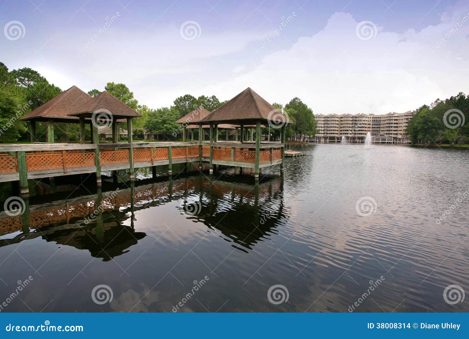 Condos and Apartments by Water Stock Photo - Image of district, modern ...