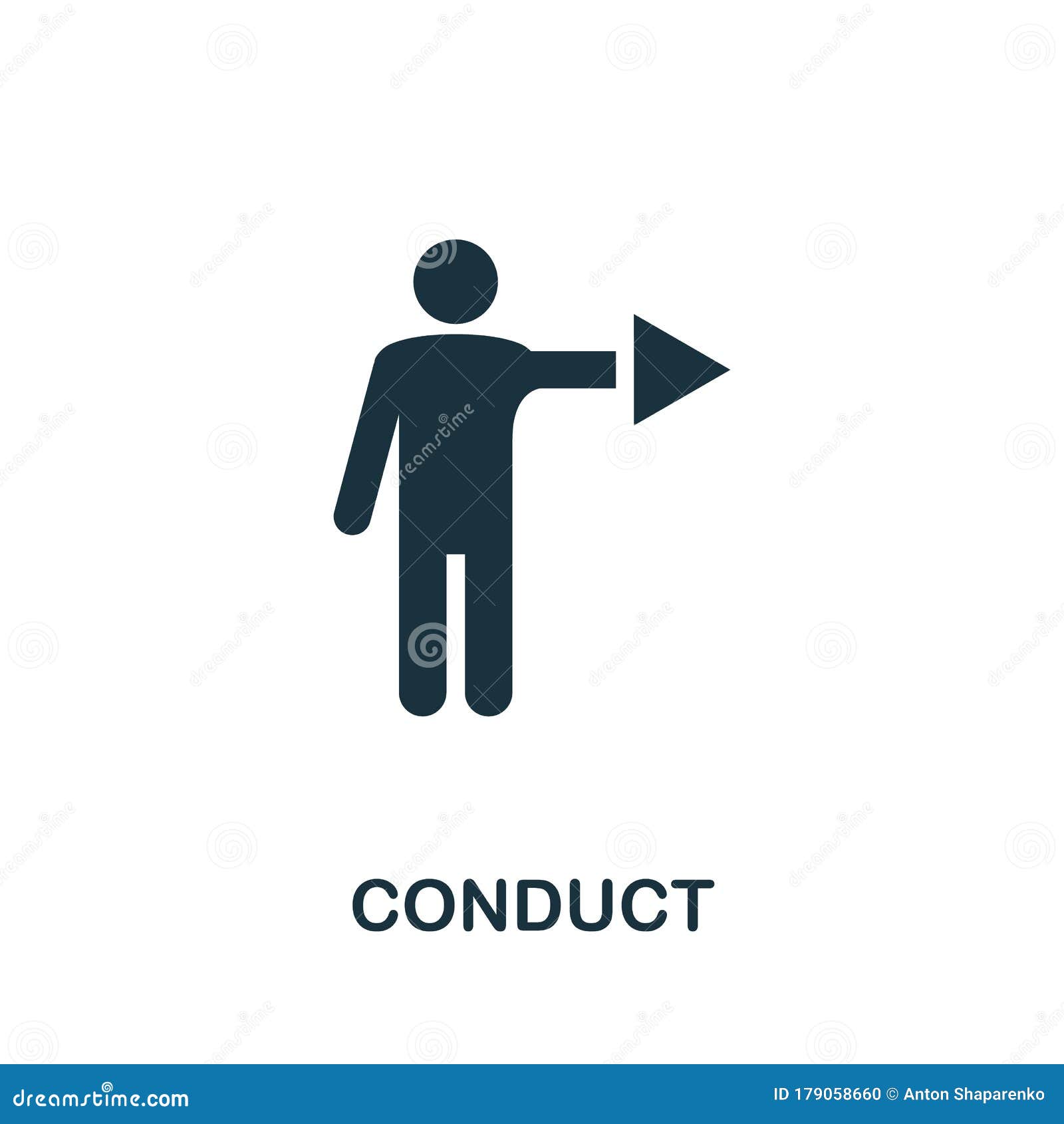 Conduct Icon. Simple Element from Regulation Collection Stock Vector ...