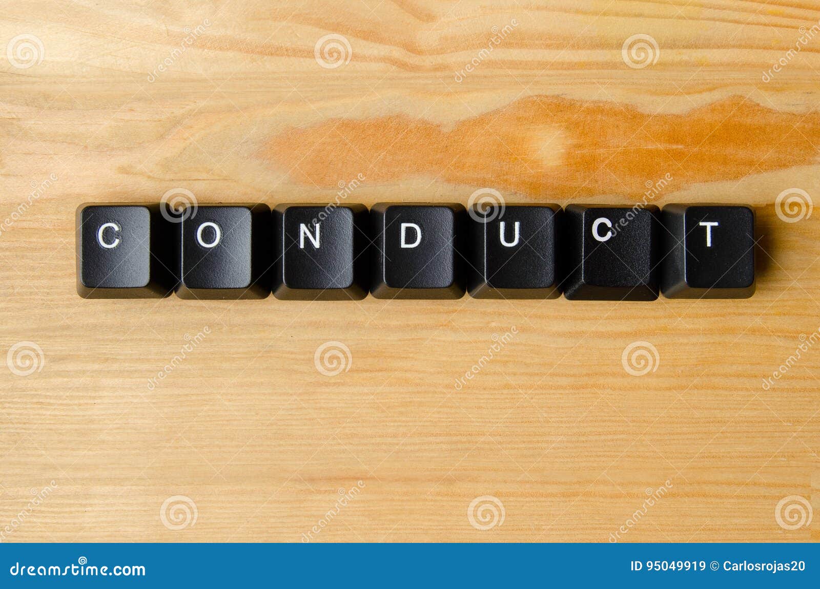 Conduct word stock image. Image of tech, school, conduct - 95049919