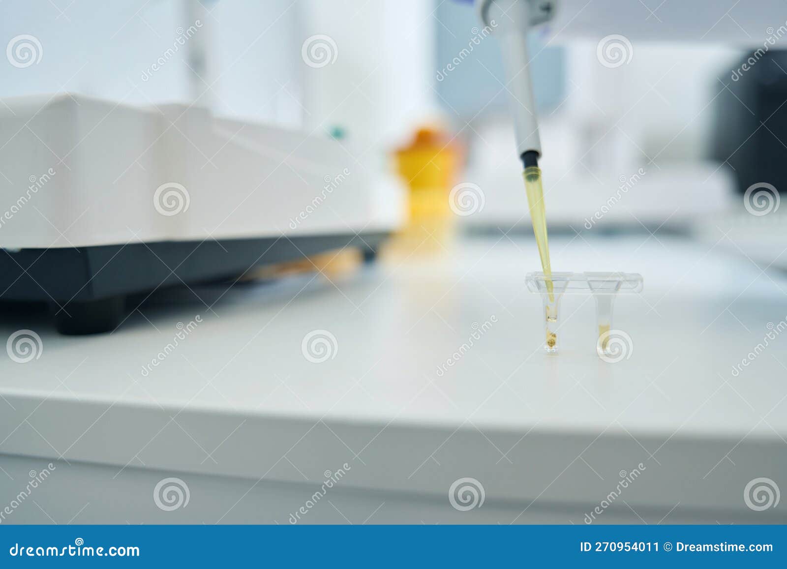 Conducting Biomaterial Analysis in a Diagnostic Laboratory Stock Image ...