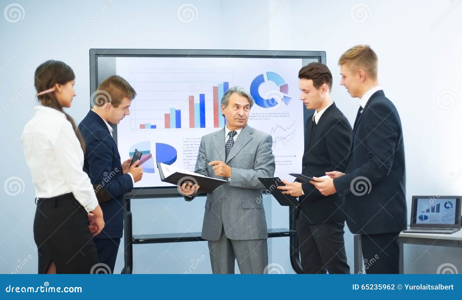 Conducting Presentations To Partners Stock Photo - Image of board ...