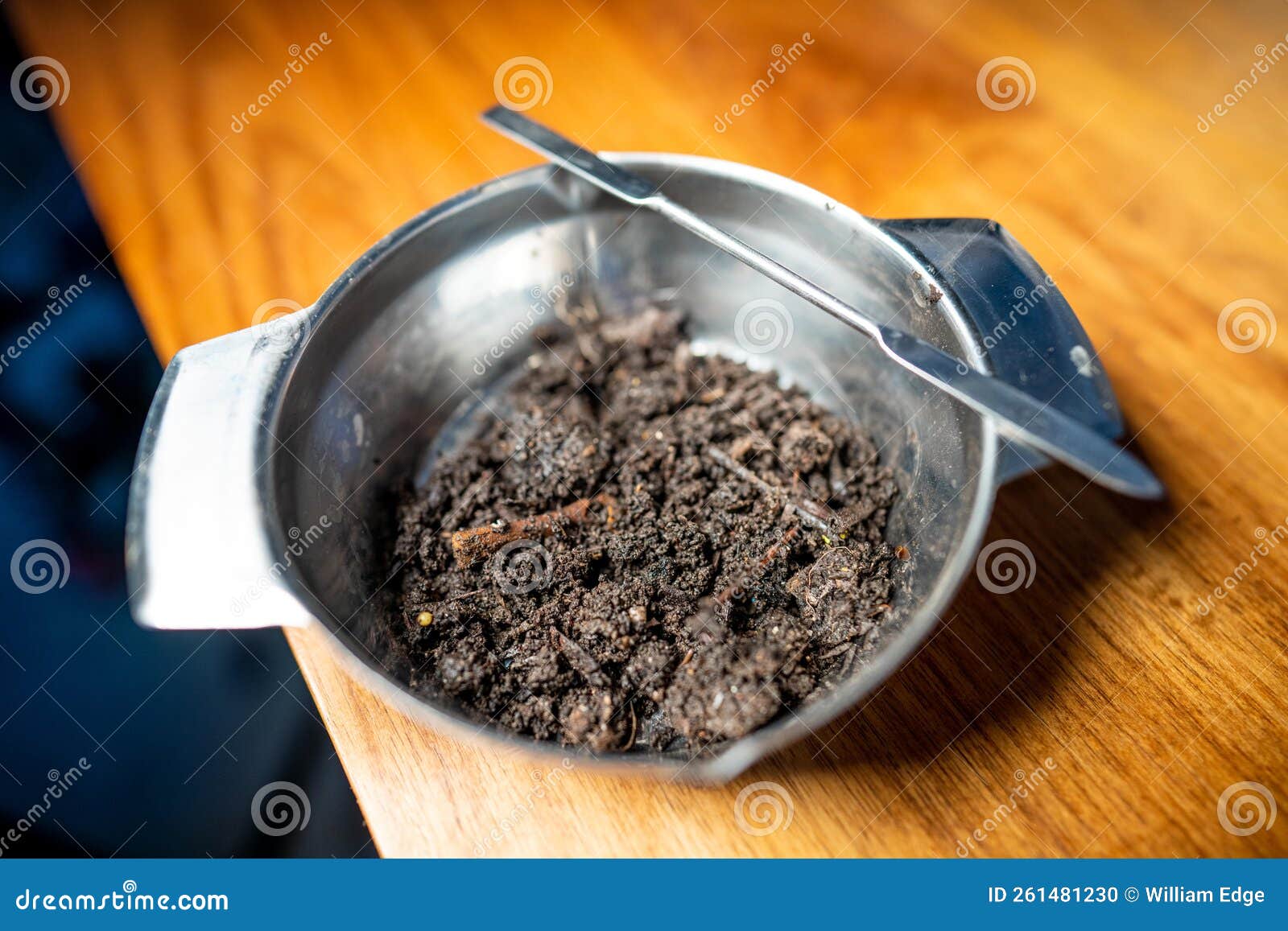 Conducting a Soil Test in a Home Lab. Soil on a Table Stock Photo ...