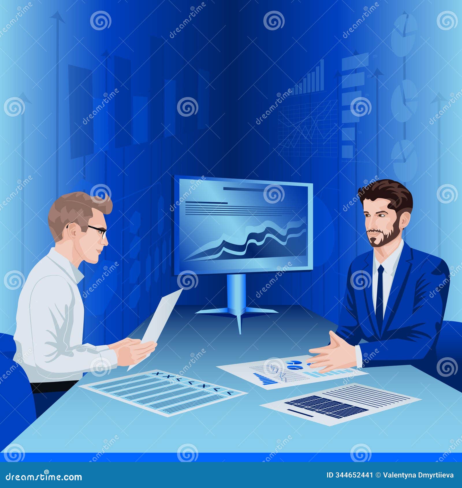 Conducting Stakeholder Interviews. Female. Outline Cartoon Vector ...