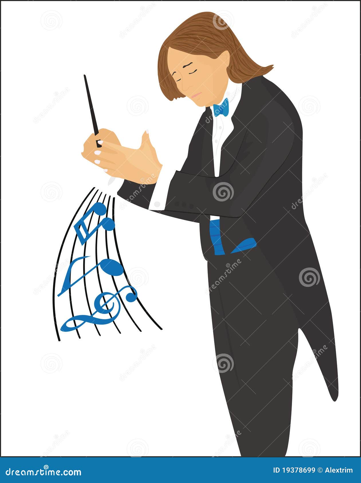 Conductor stock illustration. Illustration of classical - 19378699