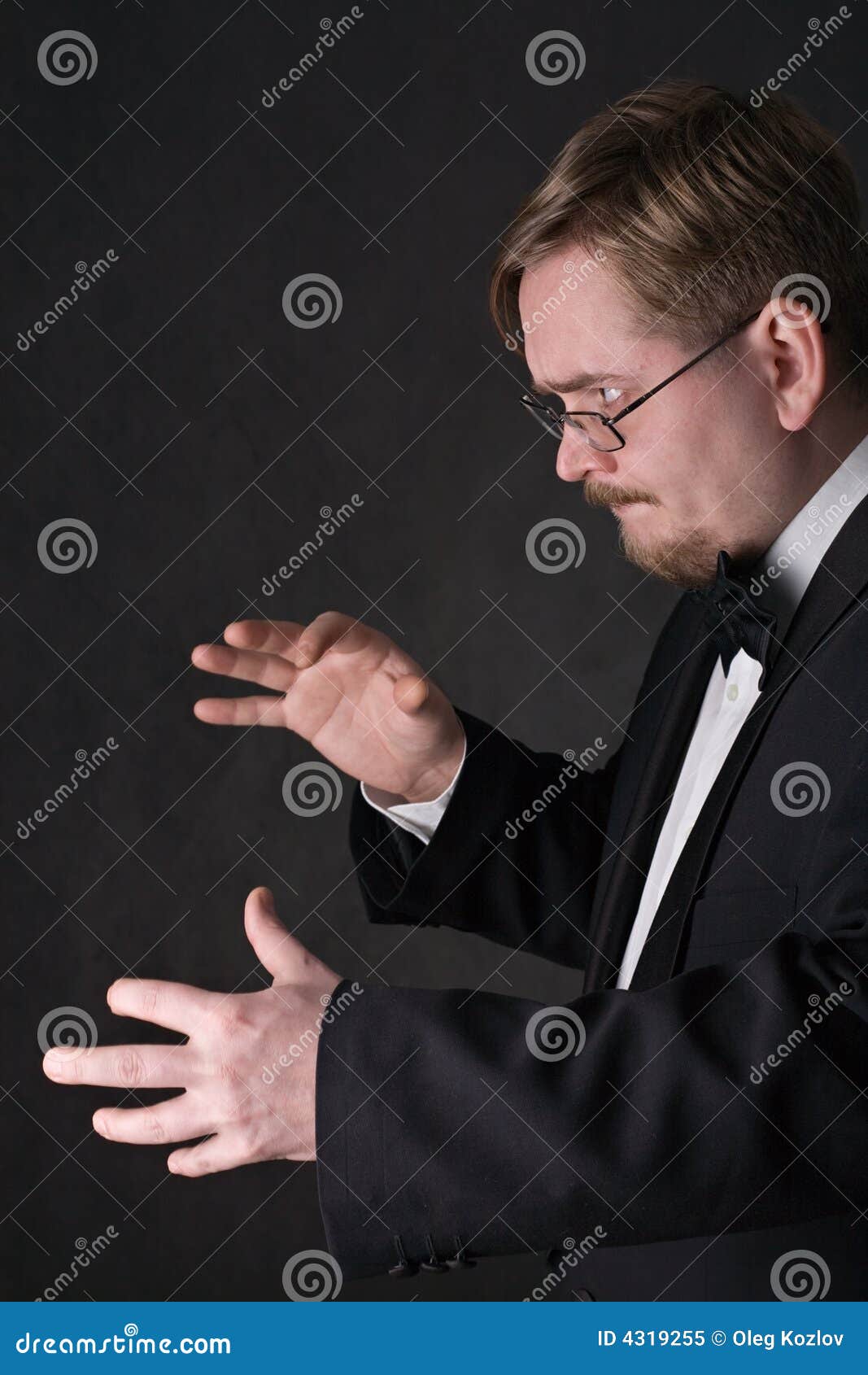 Conductor stock image. Image of black, direction, manager - 4319255