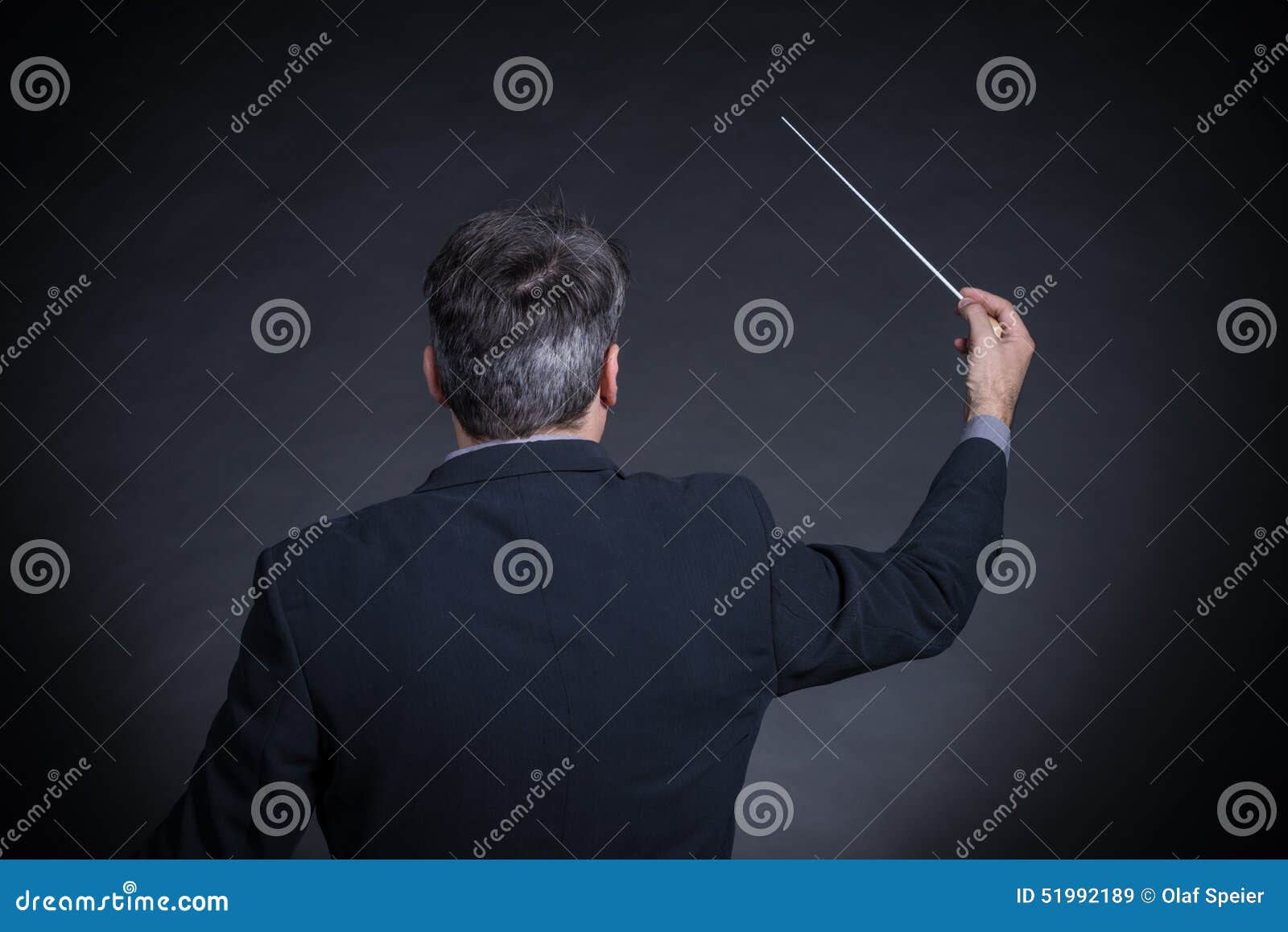 Conductor back to camera stock image. Image of musical - 51992189
