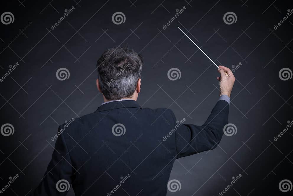 Conductor back to camera stock image. Image of musical - 51992189