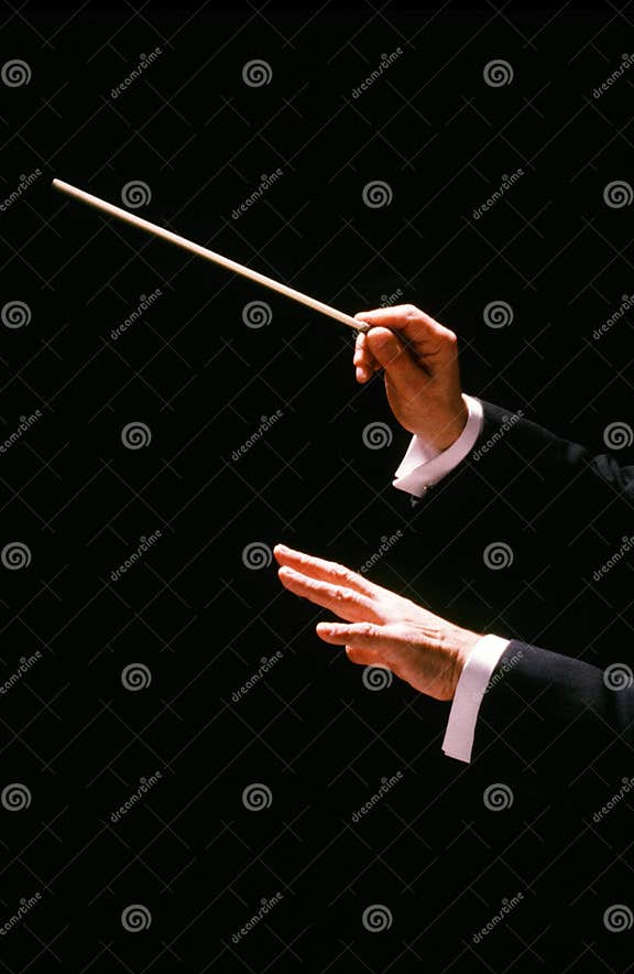 Conductor with baton stock image. Image of conduct, hand - 18902015